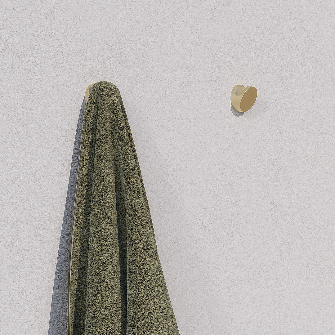 Sola Robe Hook - Brushed Brass | ABI Interiors