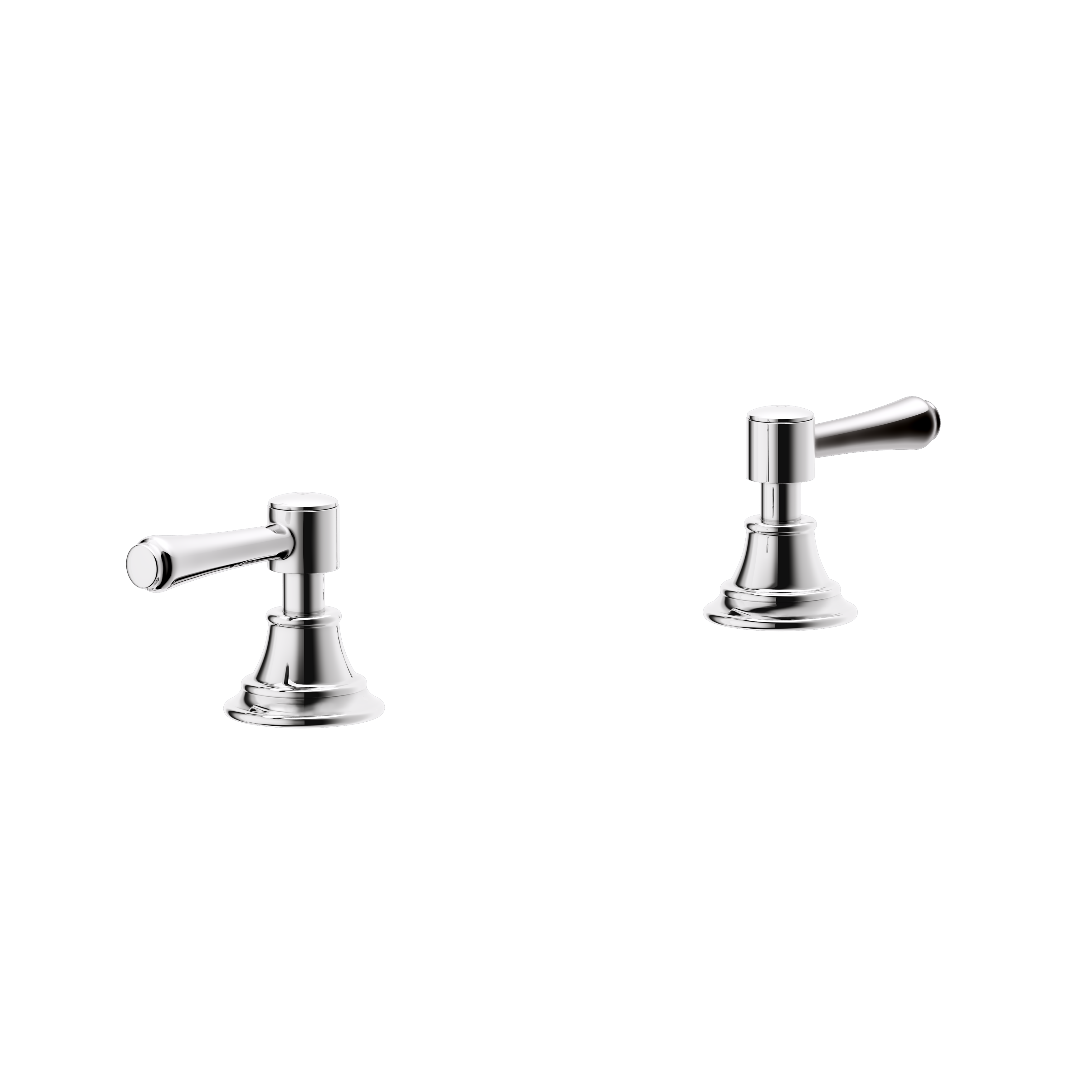 Kingsley Assembly Bench-Mounted Taps - Chrome - ABI Interiors UK