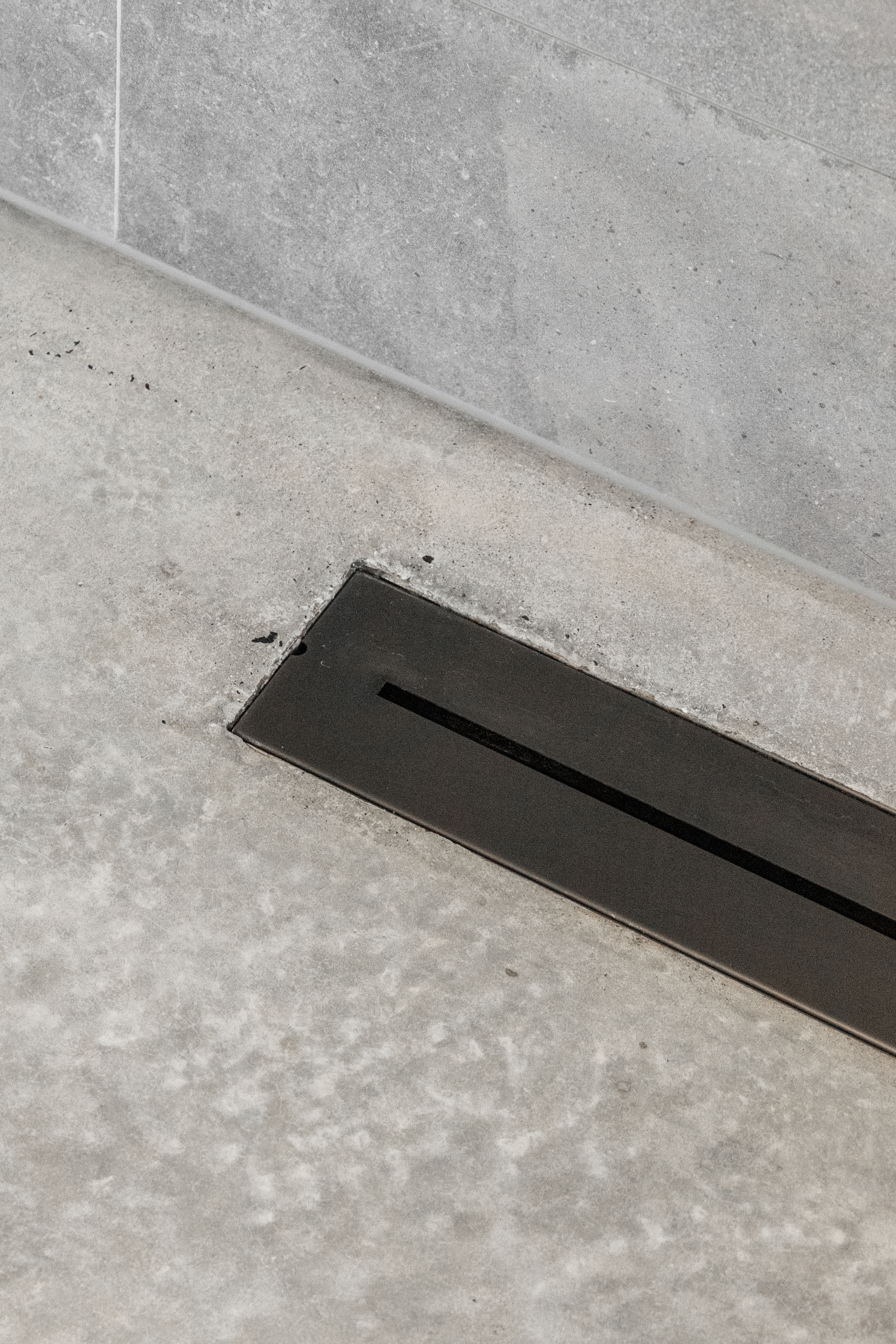 Harper Shower Channel Waste 900mm - Brushed Gunmetal | ABI Interiors