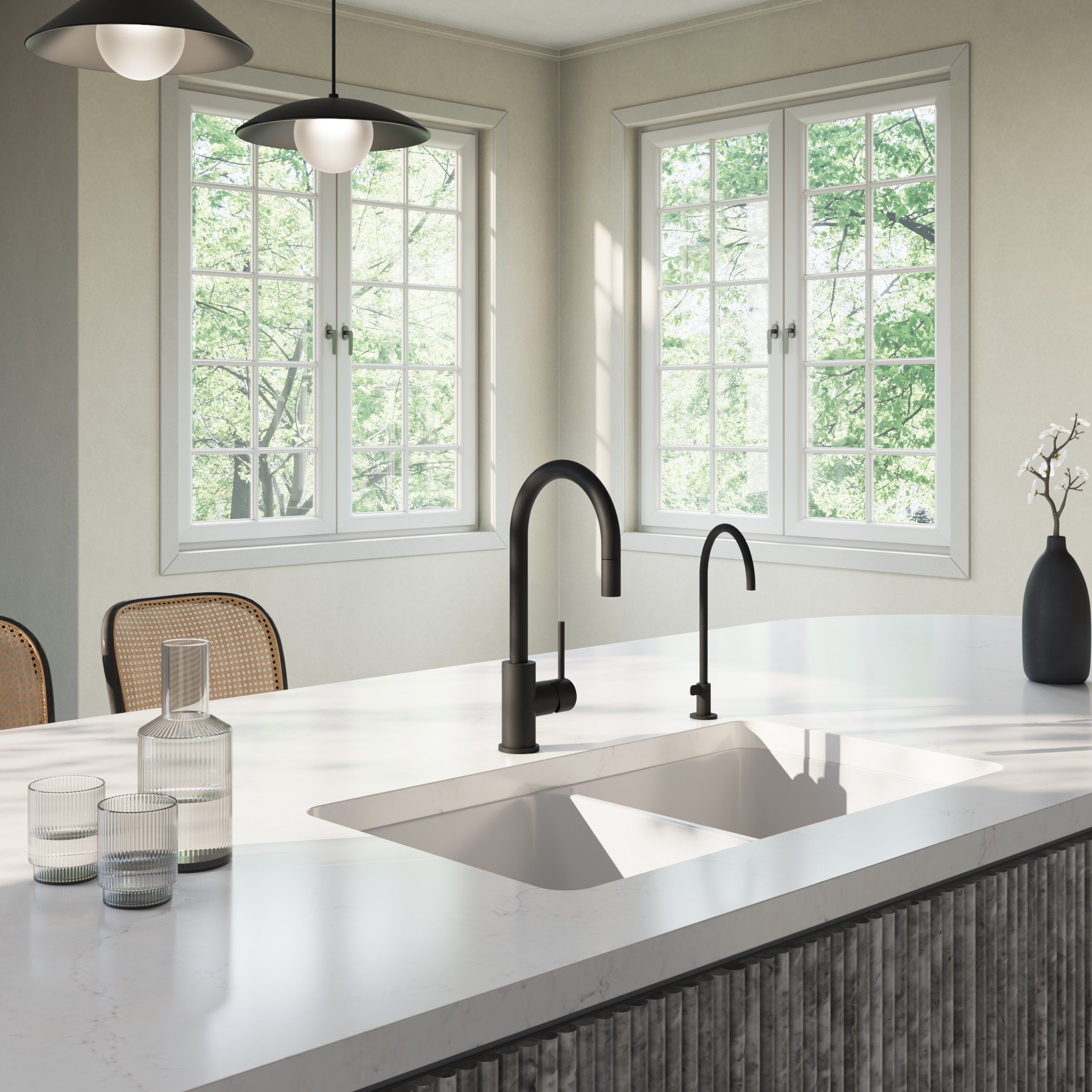 Mini Water Filter Tap - Matte Black PVD | ABI Interiors