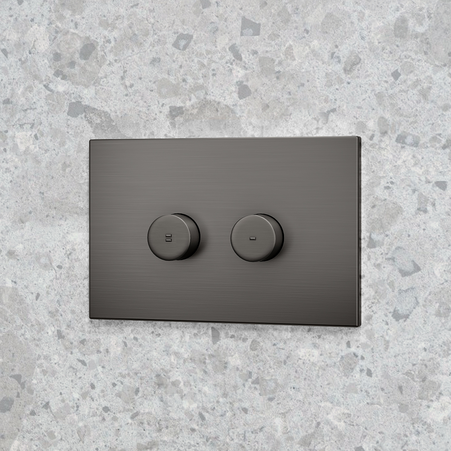 Aliro Accessible Pneumatic Flush Button & In-Wall Cistern - Brushed ...