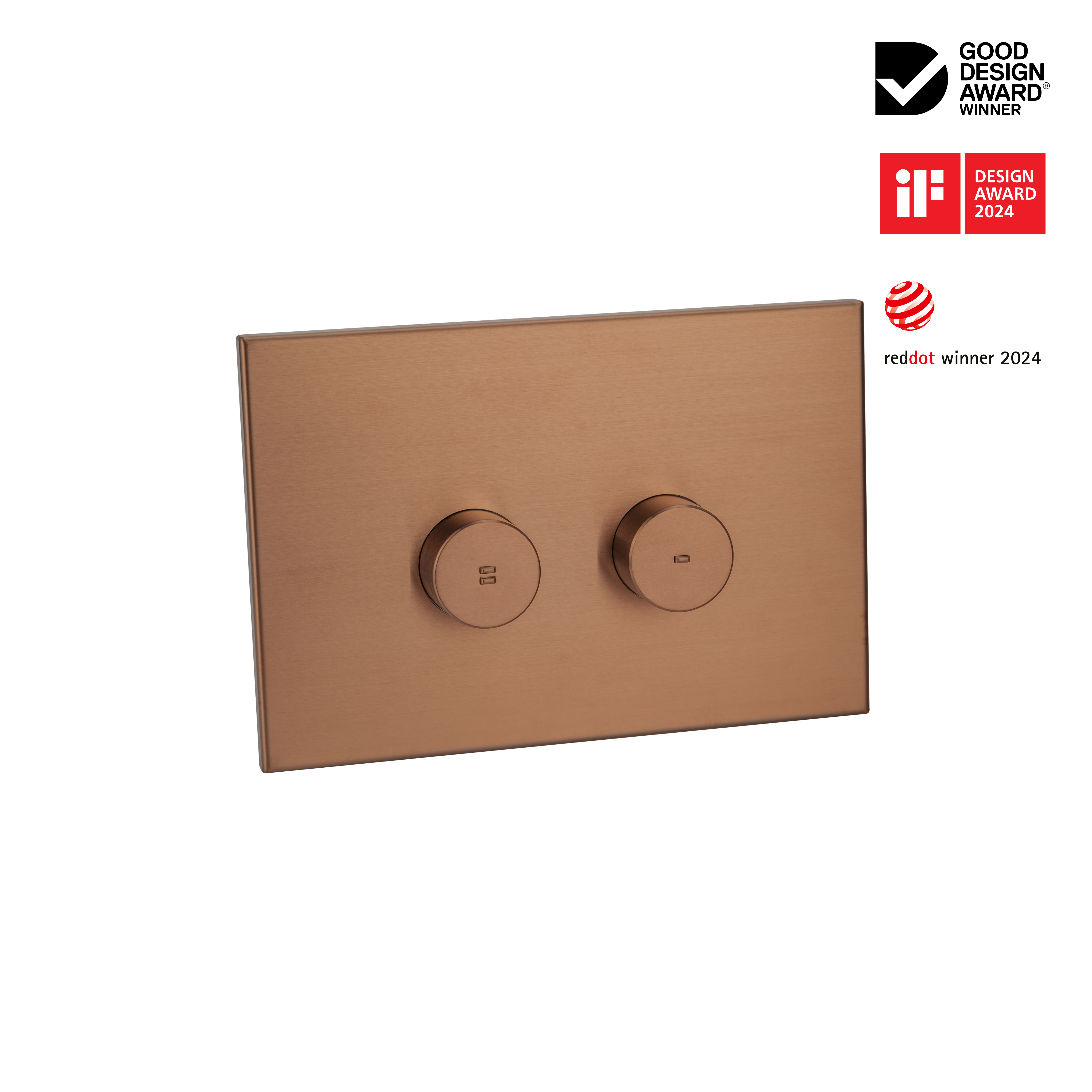 Aliro Accessible Pneumatic Flush Button & In-Wall Cistern - Brushed ...