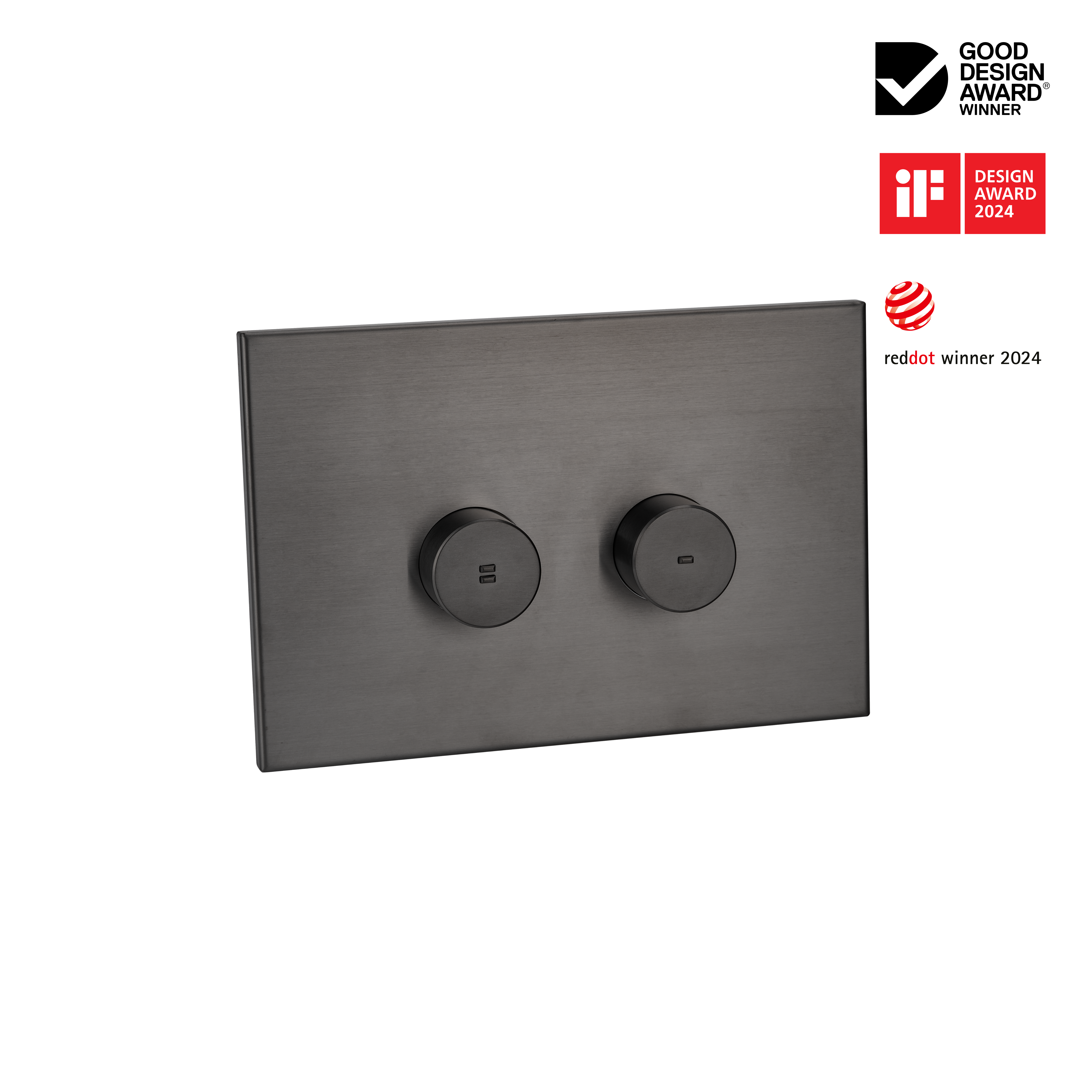 Aliro Accessible Pneumatic Flush Button & In-Wall Cistern - Brushed ...