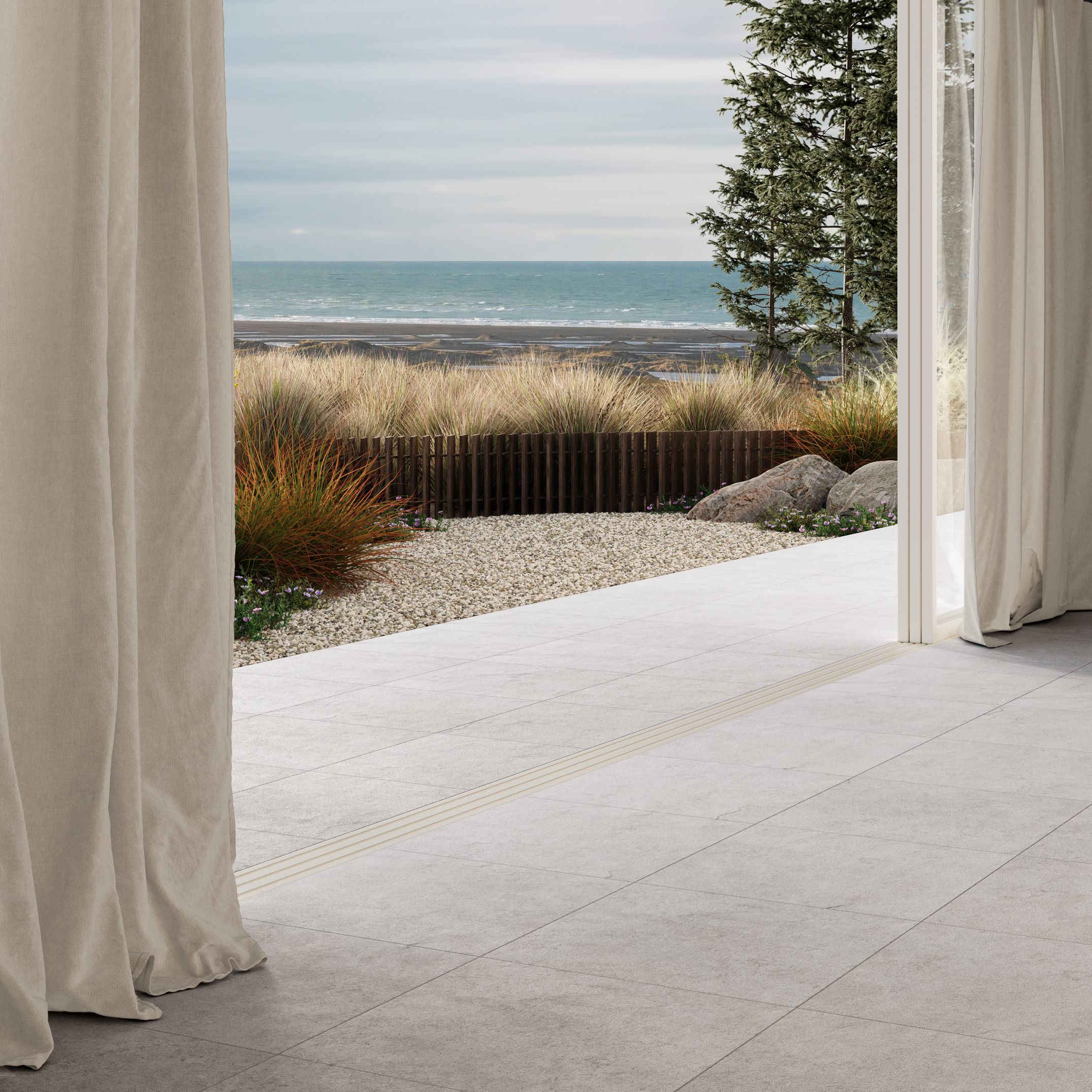 Lucca Limestone Look Tile - Light Grey | ABI Interiors