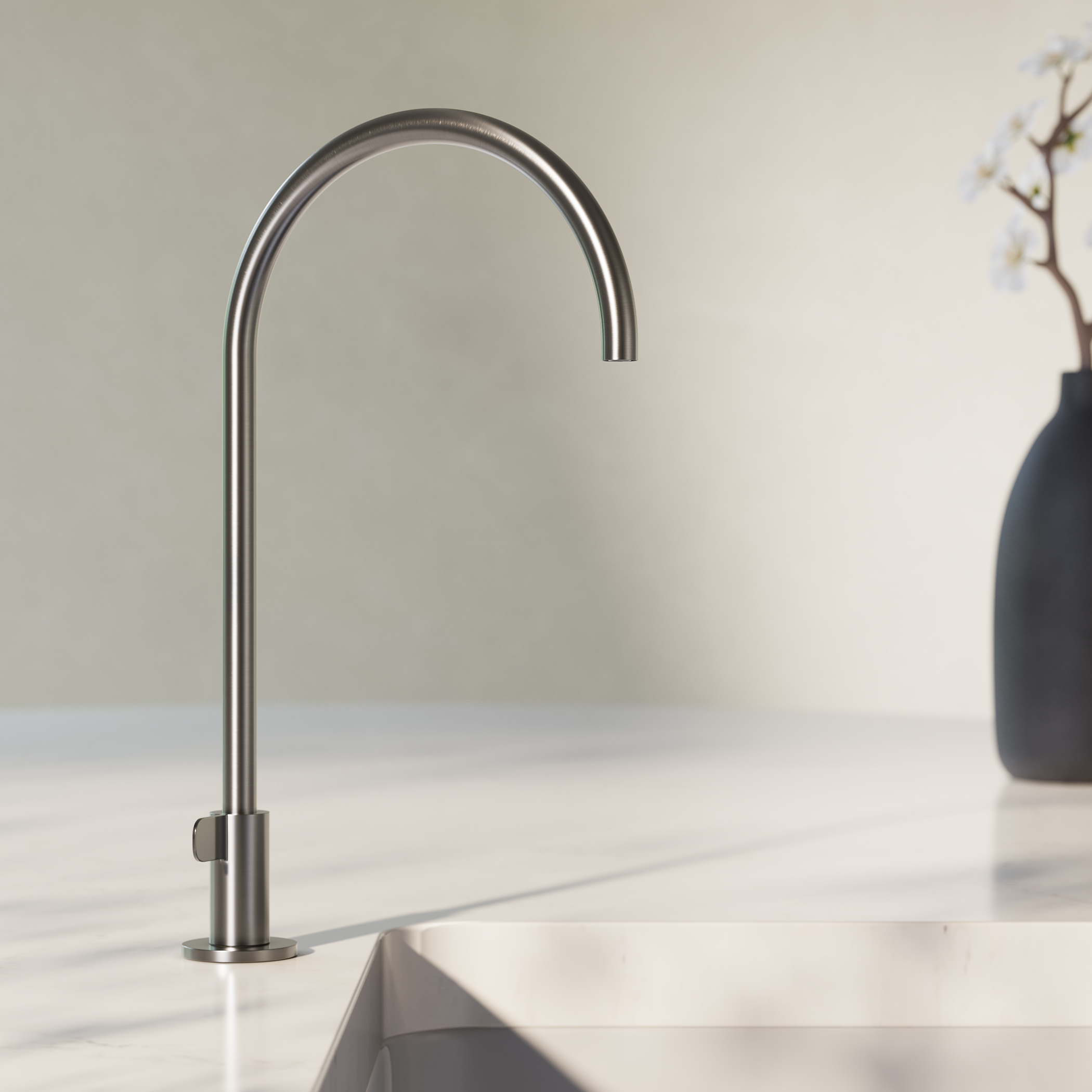 Mini Water Filter Tap - Brushed Gunmetal - ABI Interiors UK