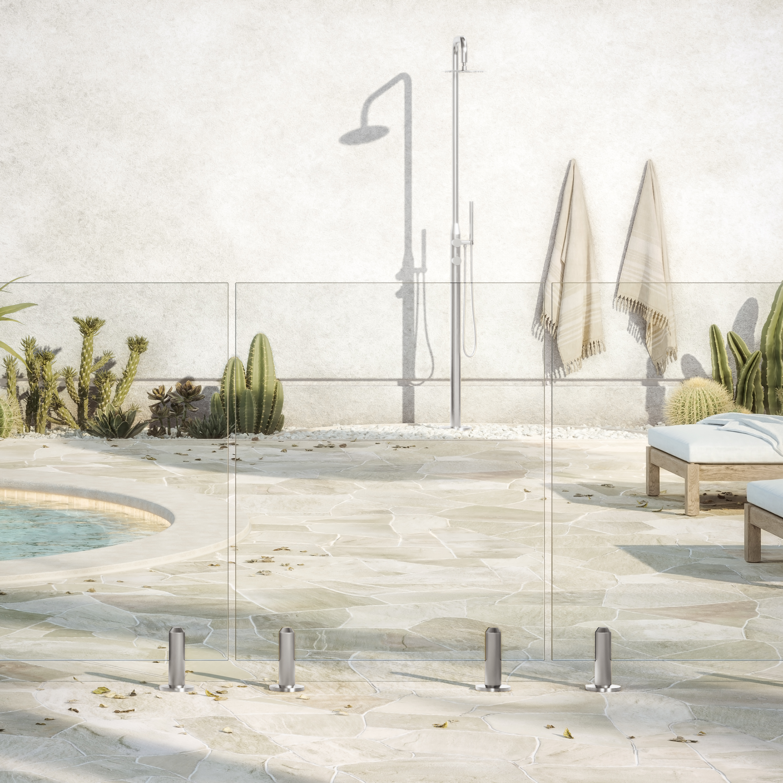 Zale Pool Fence Spigot - Stainless Steel | ABI Interiors