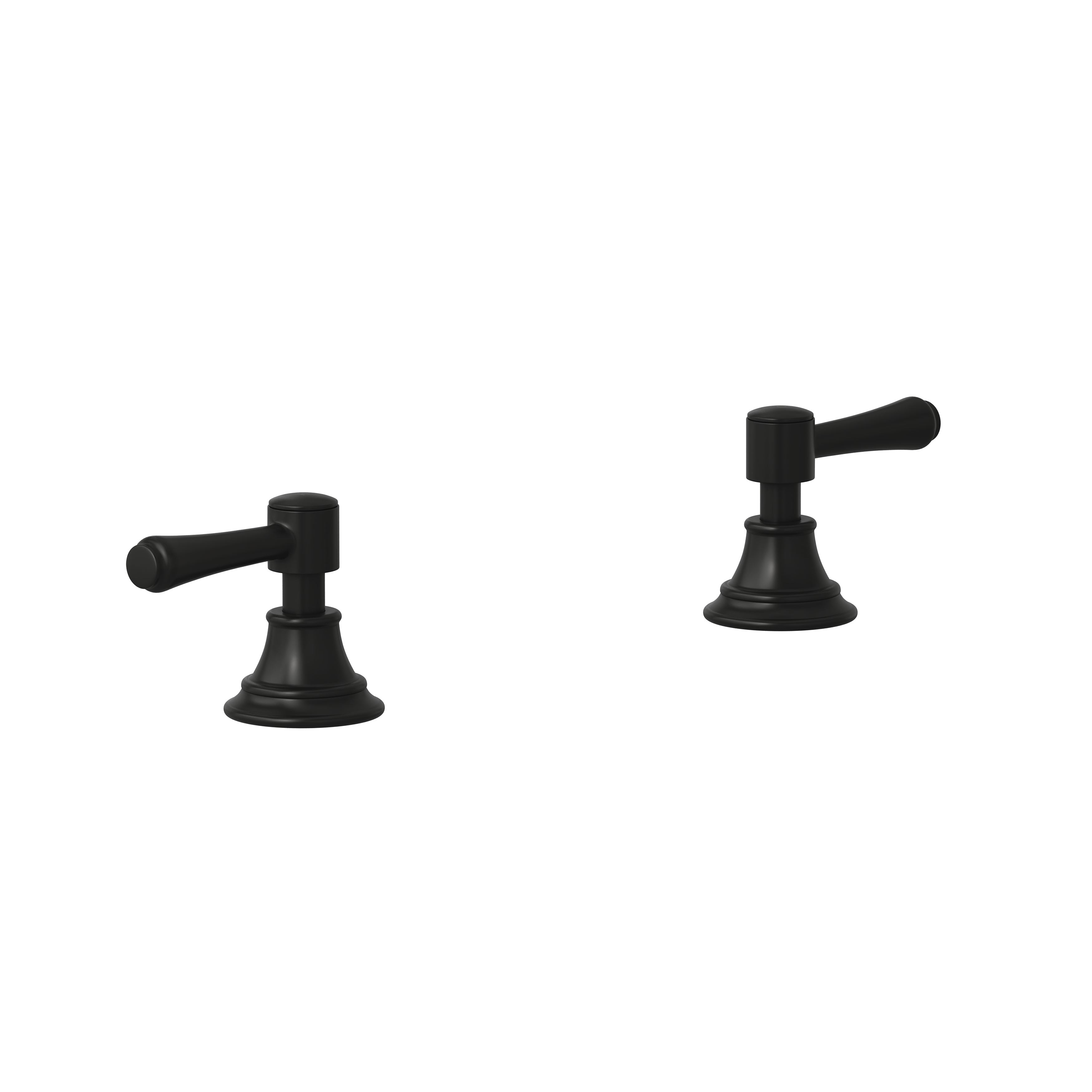 Kingsley Assembly Bench-Mounted Taps - Matte Black - ABI Interiors UK