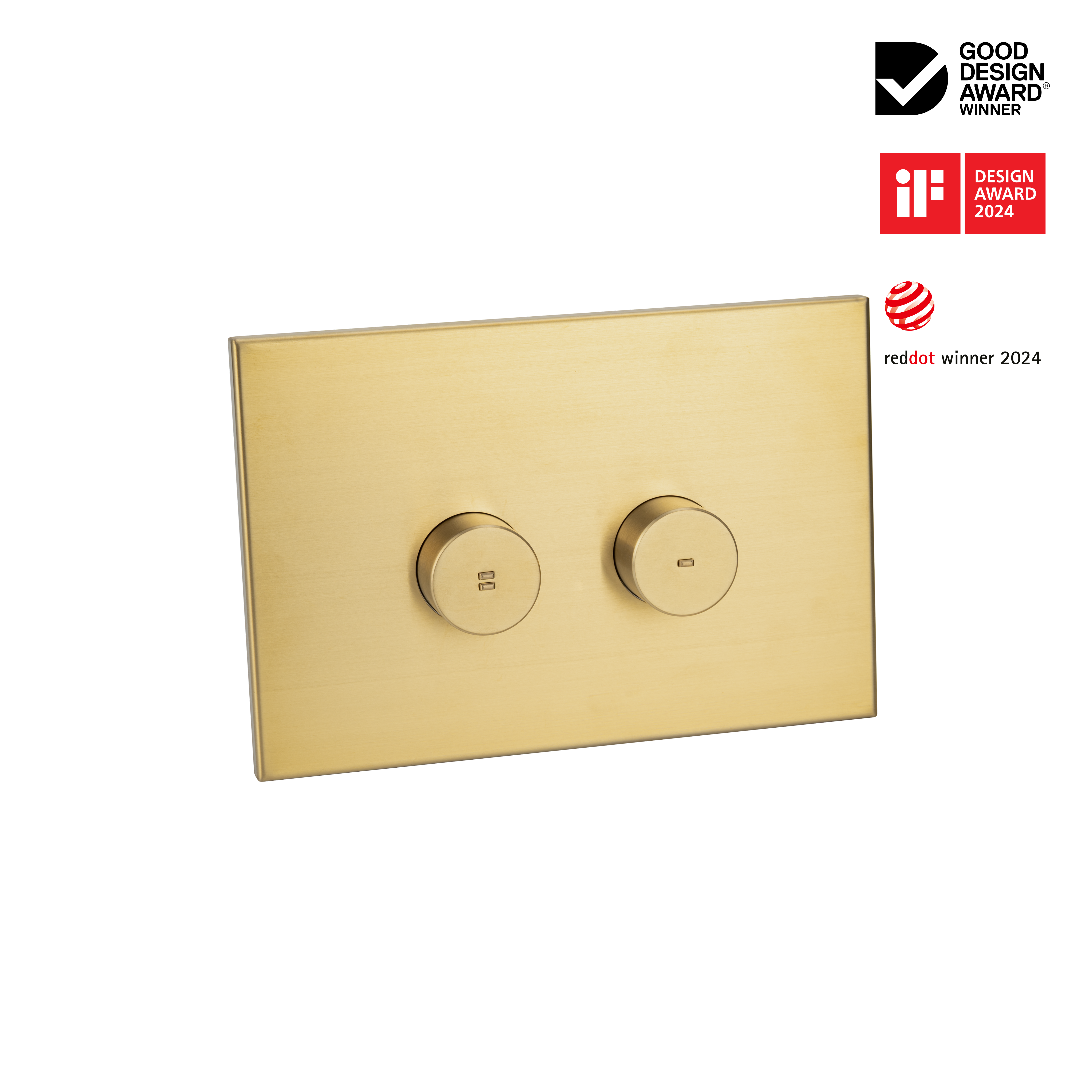 Aliro Accessible Pneumatic Flush Button & In-Wall Cistern - Brushed ...