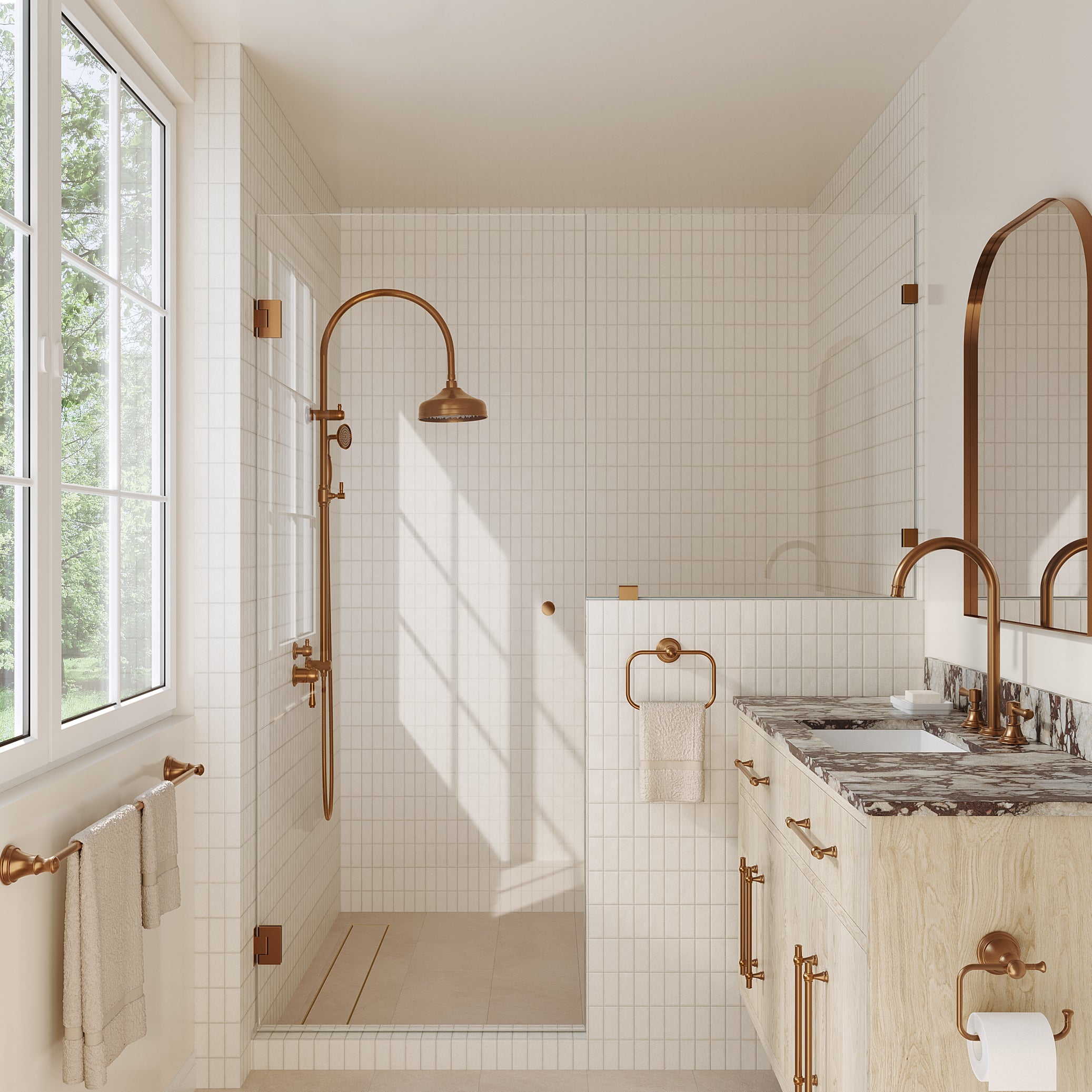 Kingsley Kitchen Mixer - Brushed Copper | (NZ) ABI Bathrooms & Interiors