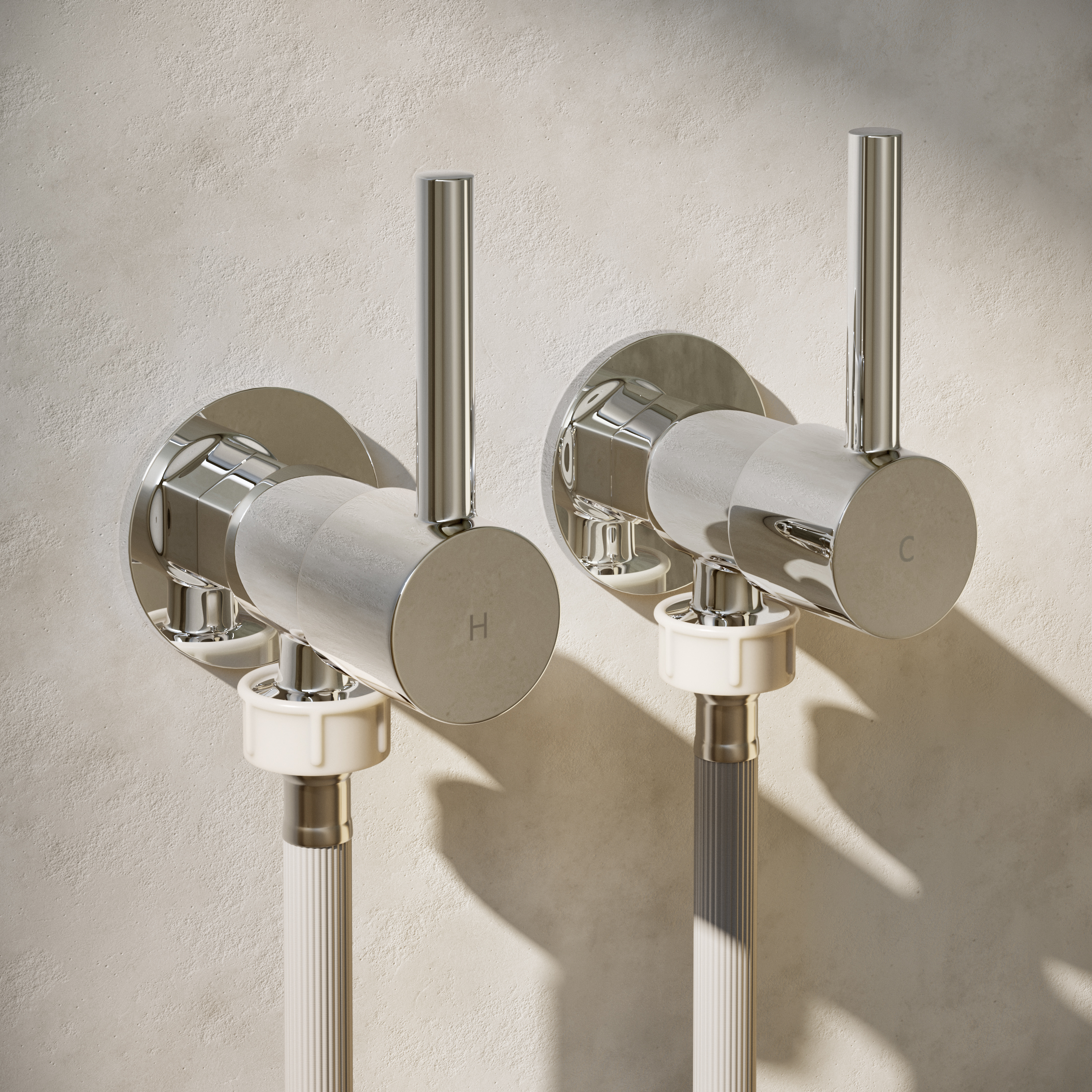 Elysian Washing Machine Stops - Chrome | (NZ) ABI Bathrooms & Interiors