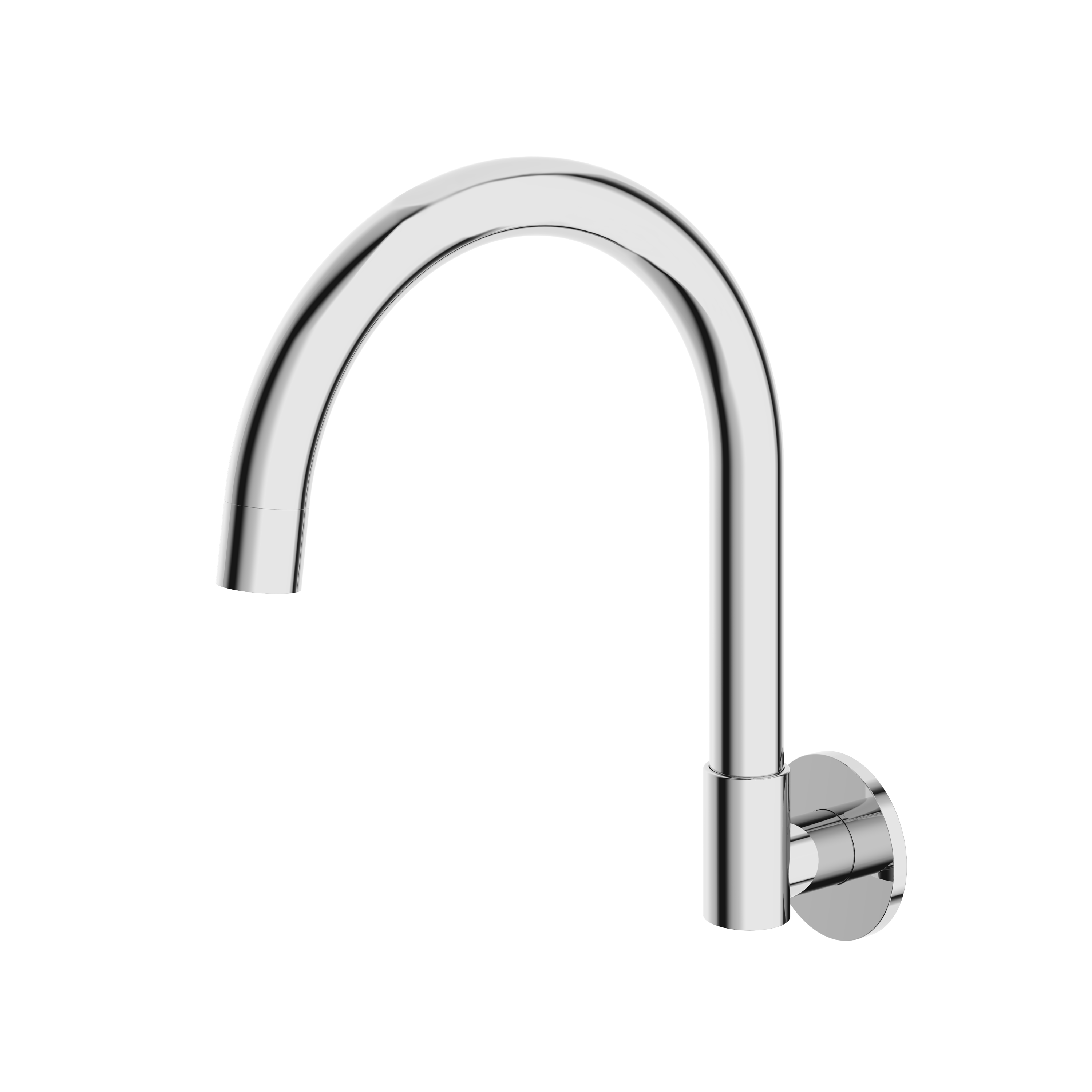 Gooseneck Swivel Wall Mounted Spout - Chrome | ABI Interiors