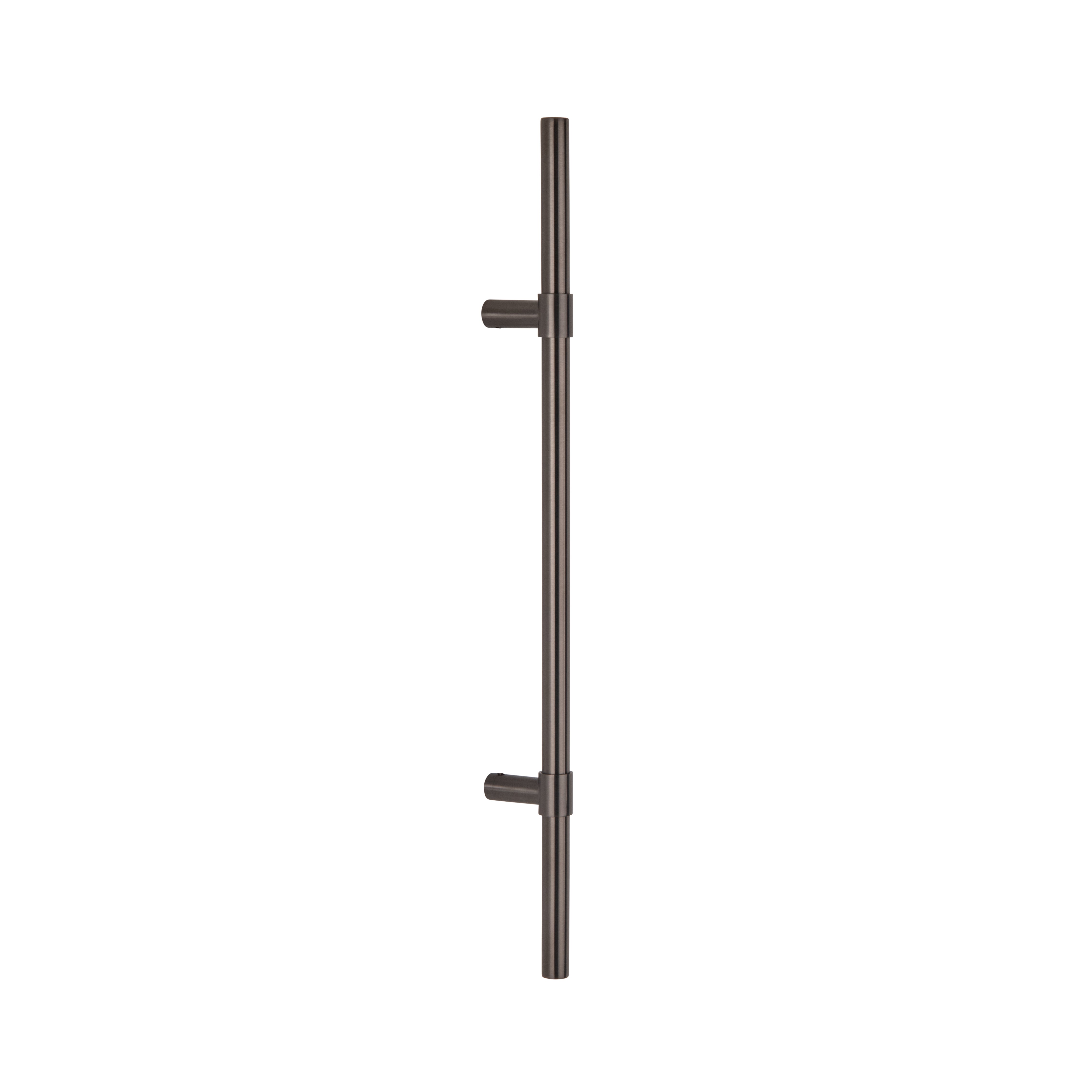 Modi Adjustable Entry Door Pull & Lock Set 600mm - Brushed Gunmetal ...