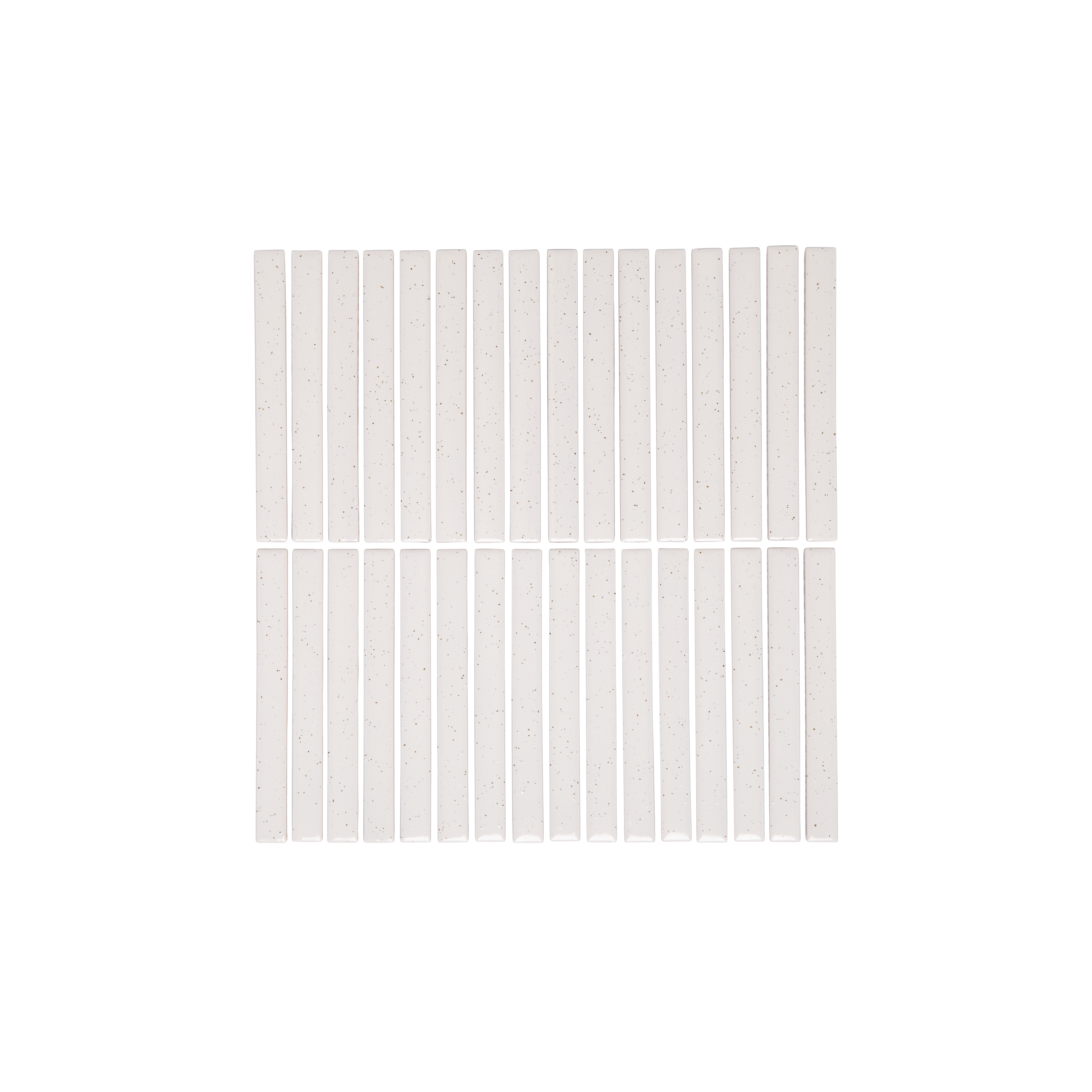 Imari Speckle Finger Mosaic Tile - Gloss White | ABI Interiors