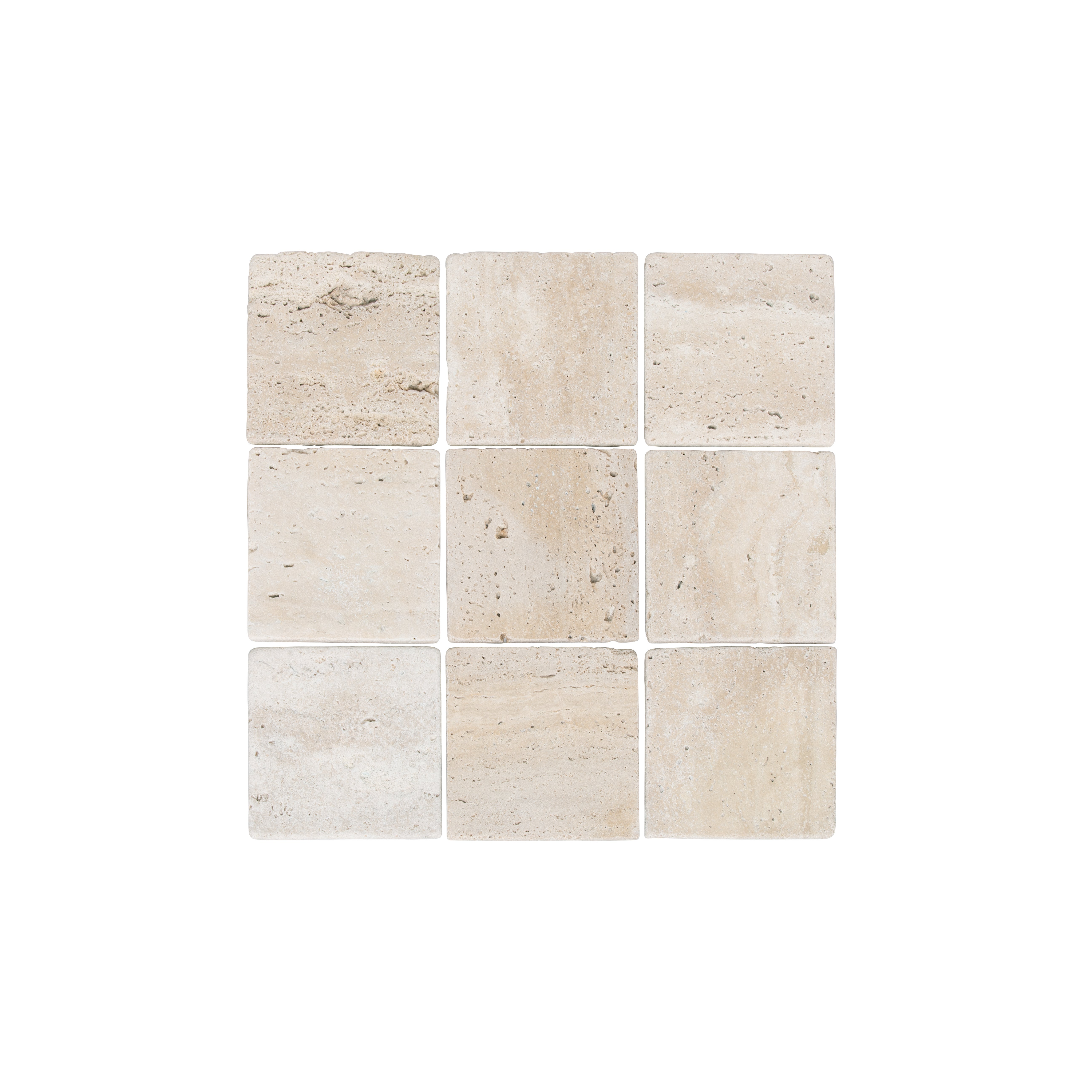 Oyama Travertine Square Mosaic Tile | ABI Interiors