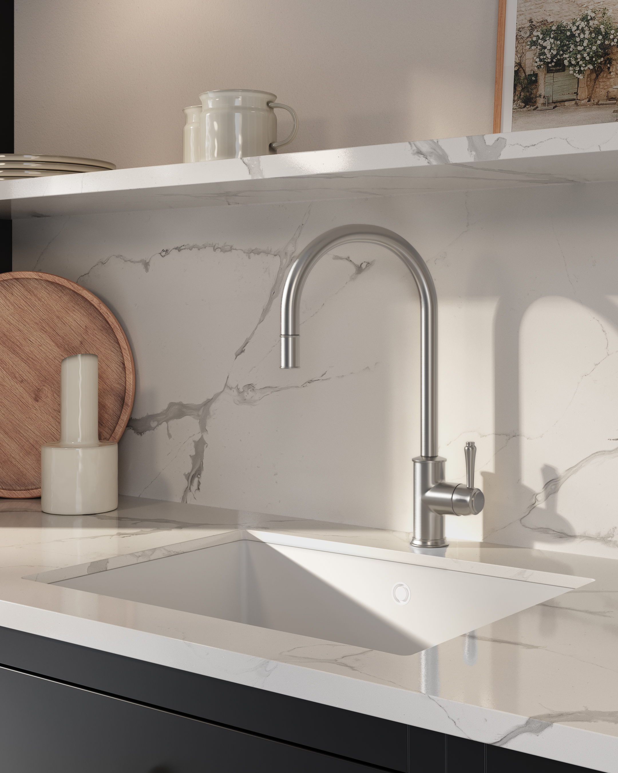 Kingsley Commercial Pull-Out Kitchen Mixer - Stainless Steel - ABI ...