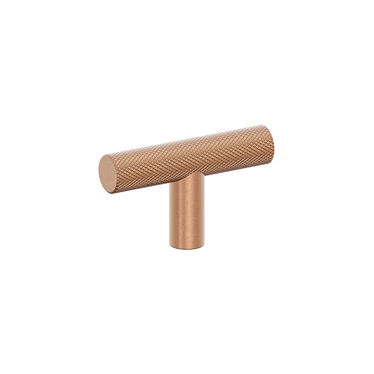 Tezra Textured Cabinetry T Pull – Brushed Copper | ABI Interiors