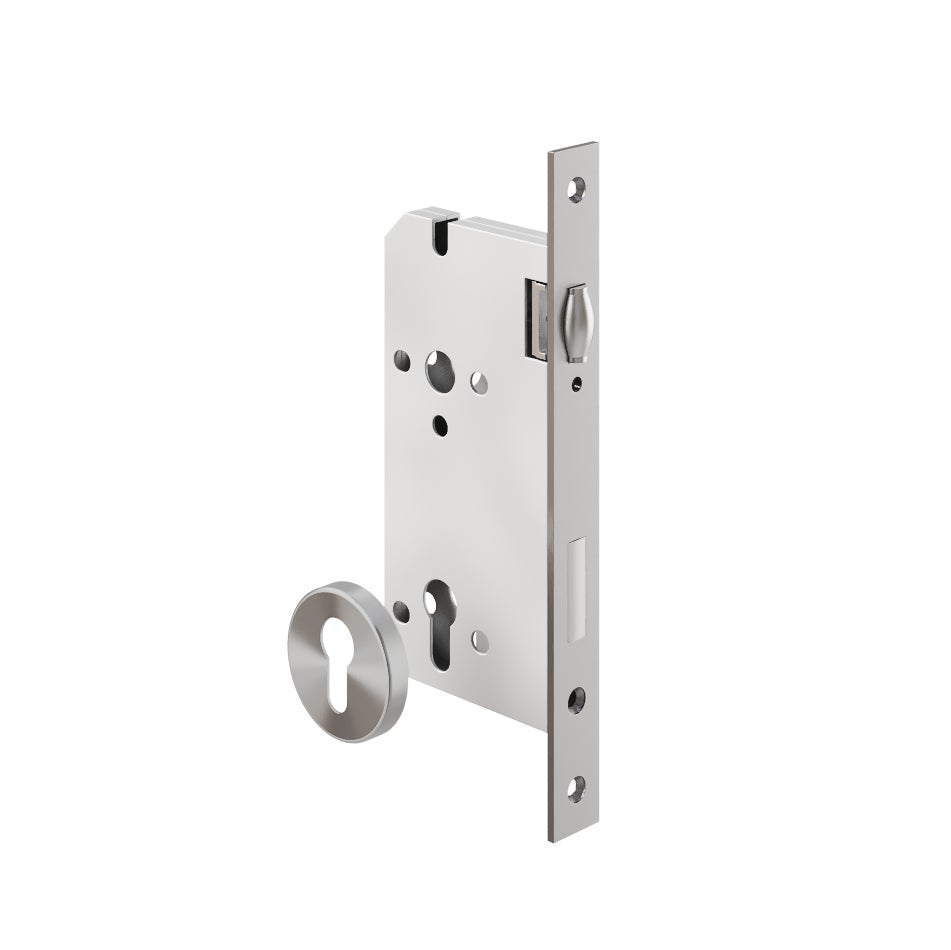 Roller Mortice Lock - 60mm Backset - Stainless Steel | ABI Interiors