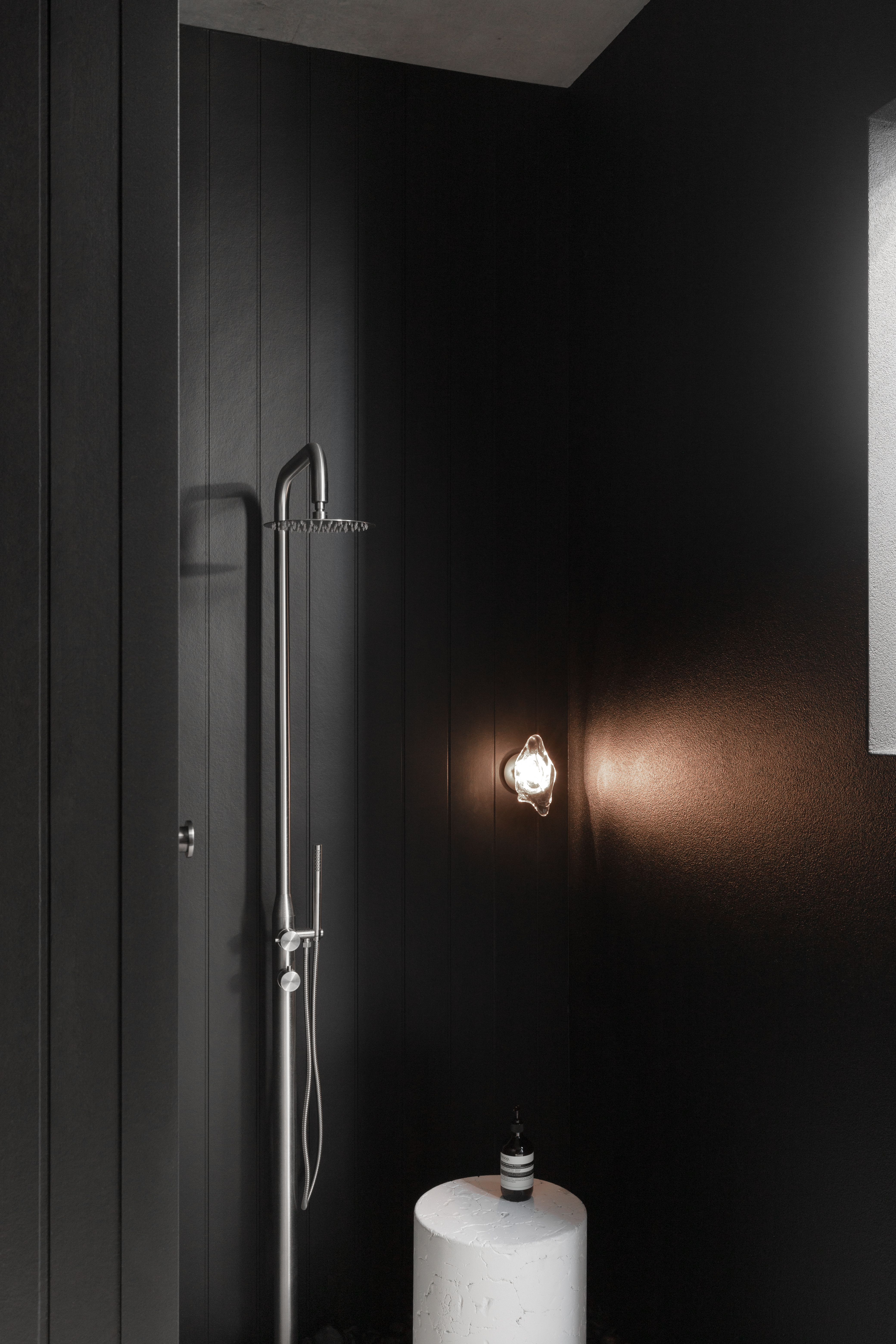 Brushed Gunmetal Outdoor Shower Set | Sola | ABI Interiors