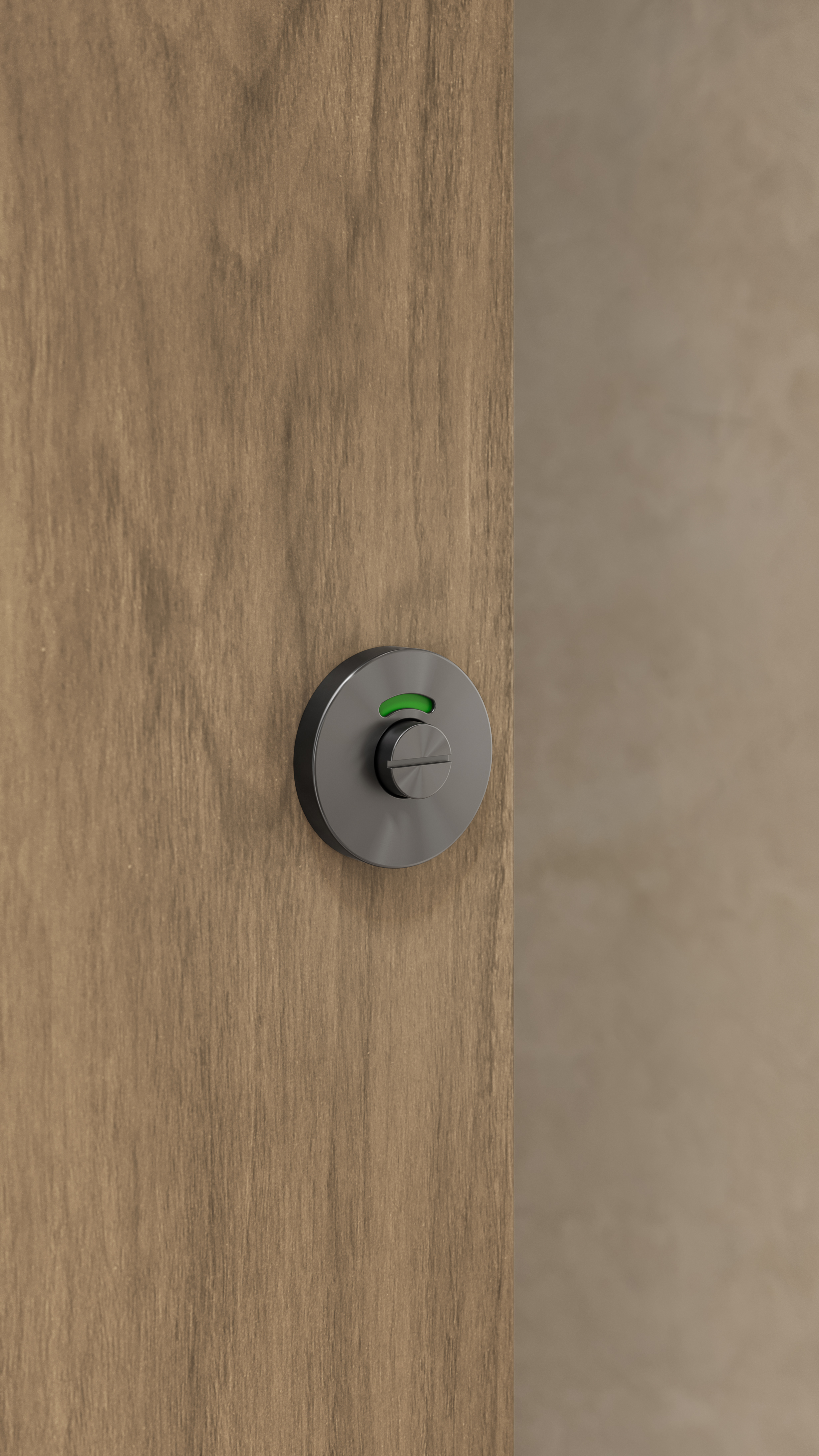 Toilet Lock Indicator - Brushed Gunmetal | (NZ) ABI Bathrooms & Interiors