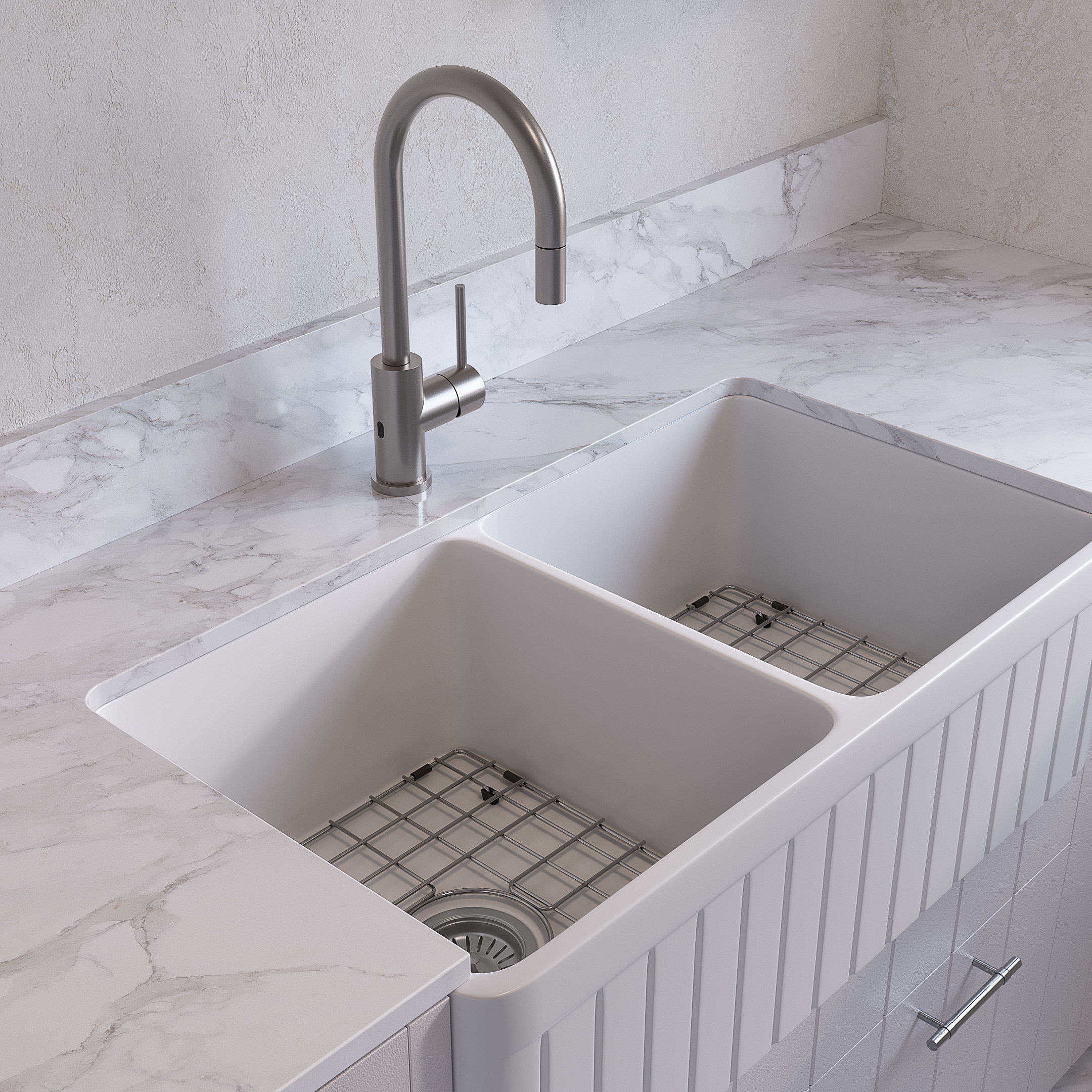 Hartley Double Sink Protector - Stainless Steel | ABI Interiors