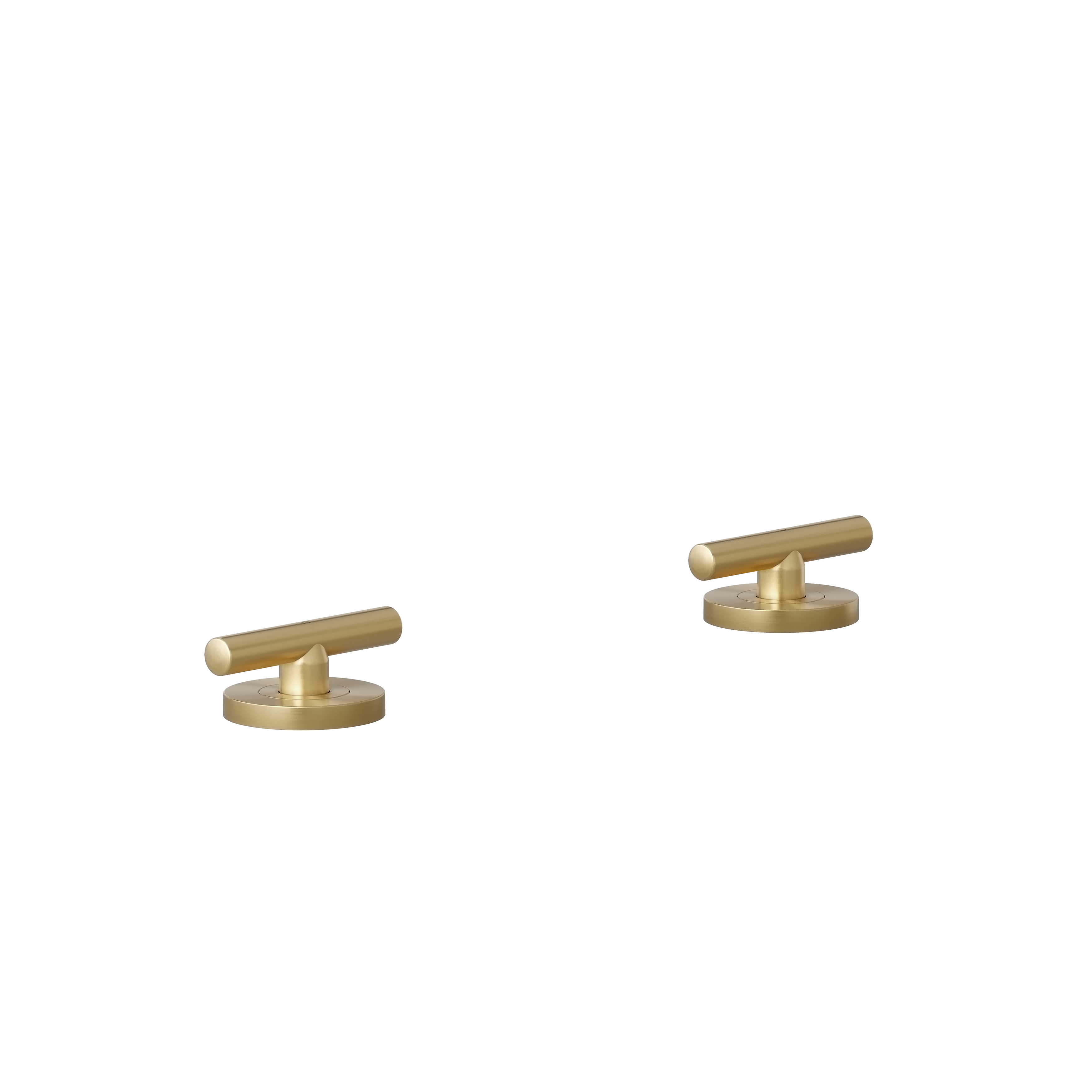 Barre Assembly Bench-Mounted Taps - Brushed Brass - ABI Interiors UK