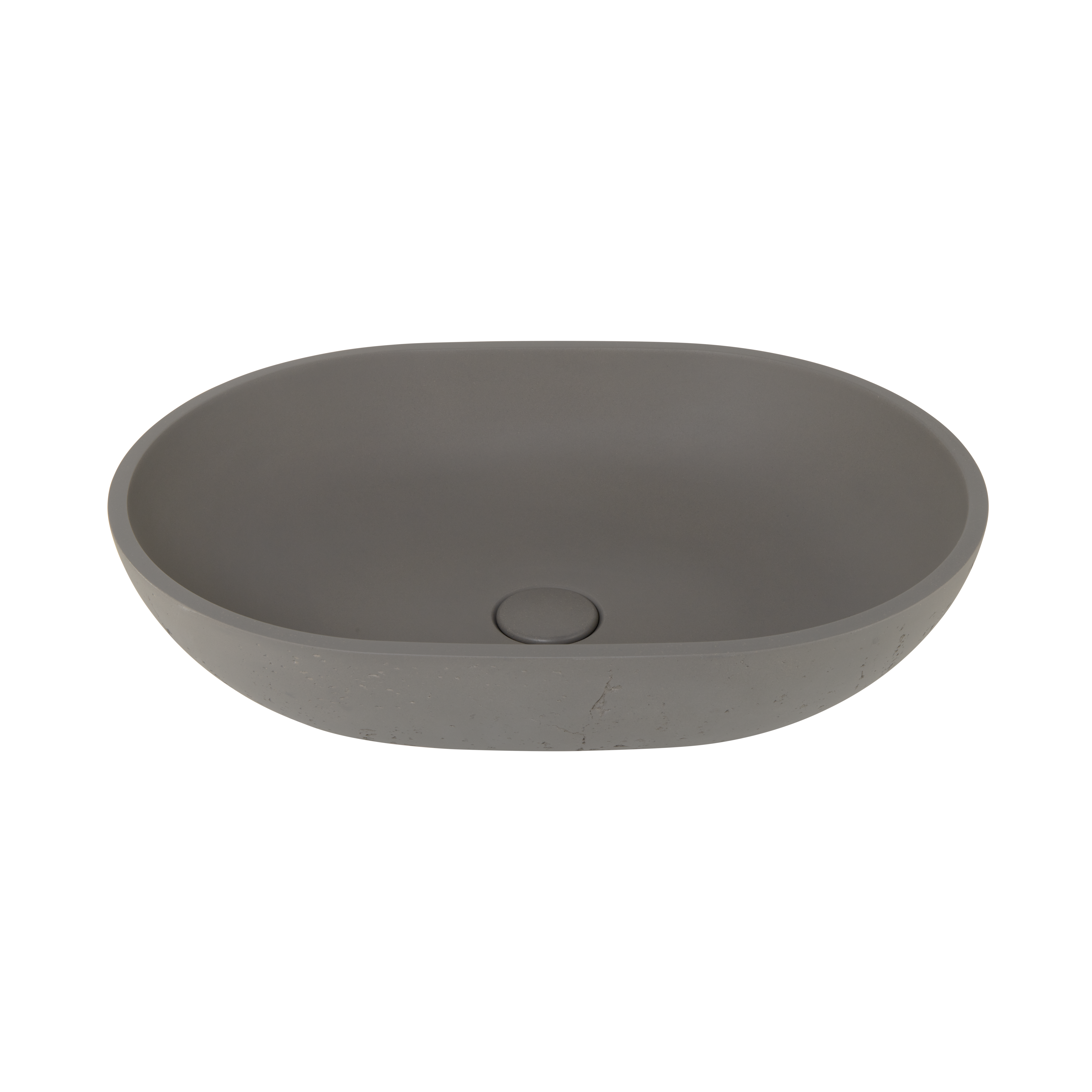 Atelis Oval Concrete Basin - Grey | (NZ) ABI Bathrooms & Interiors