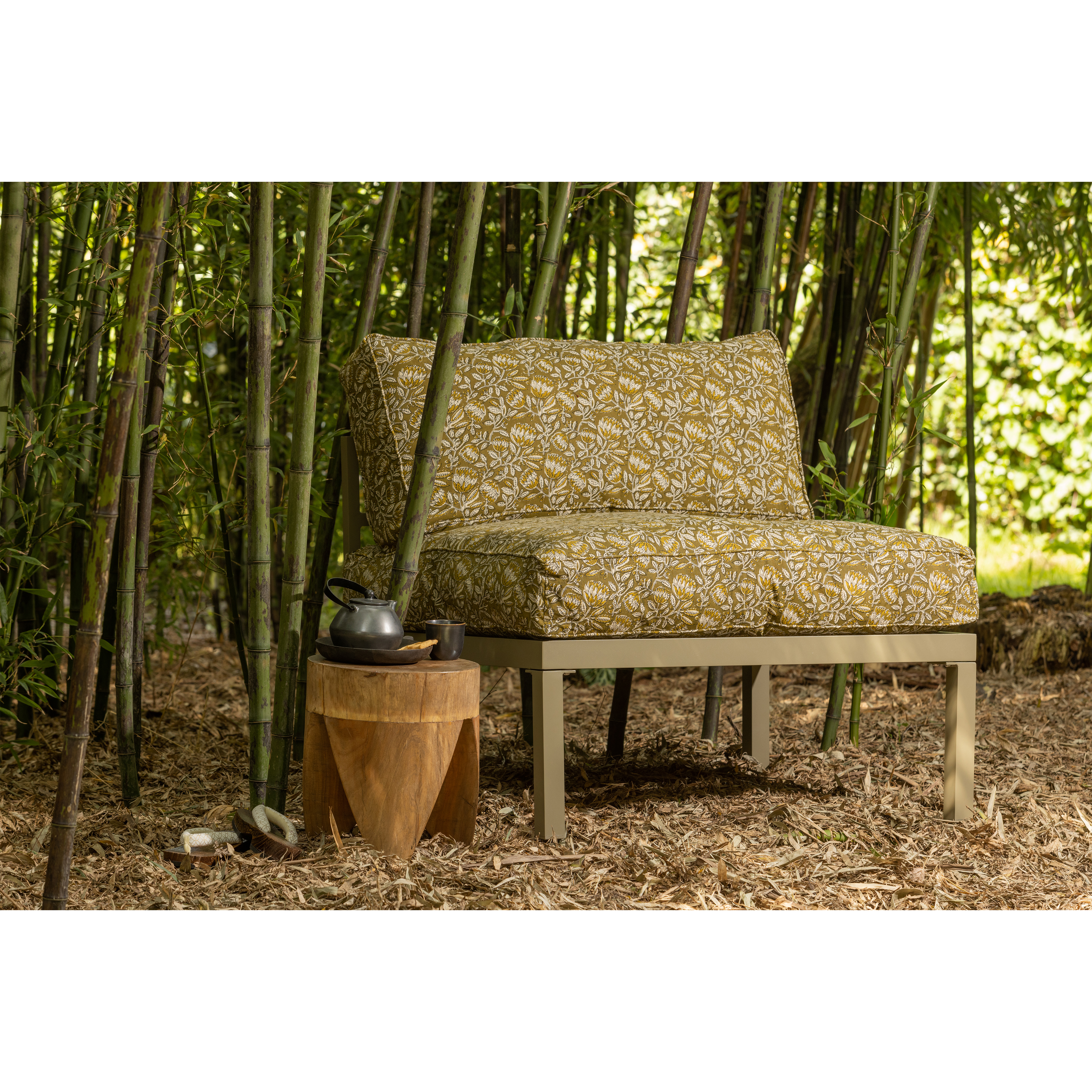 De Eekhoorn | GEORGE GARDEN BENCH 90CM ALUMINIUM JUNGLE