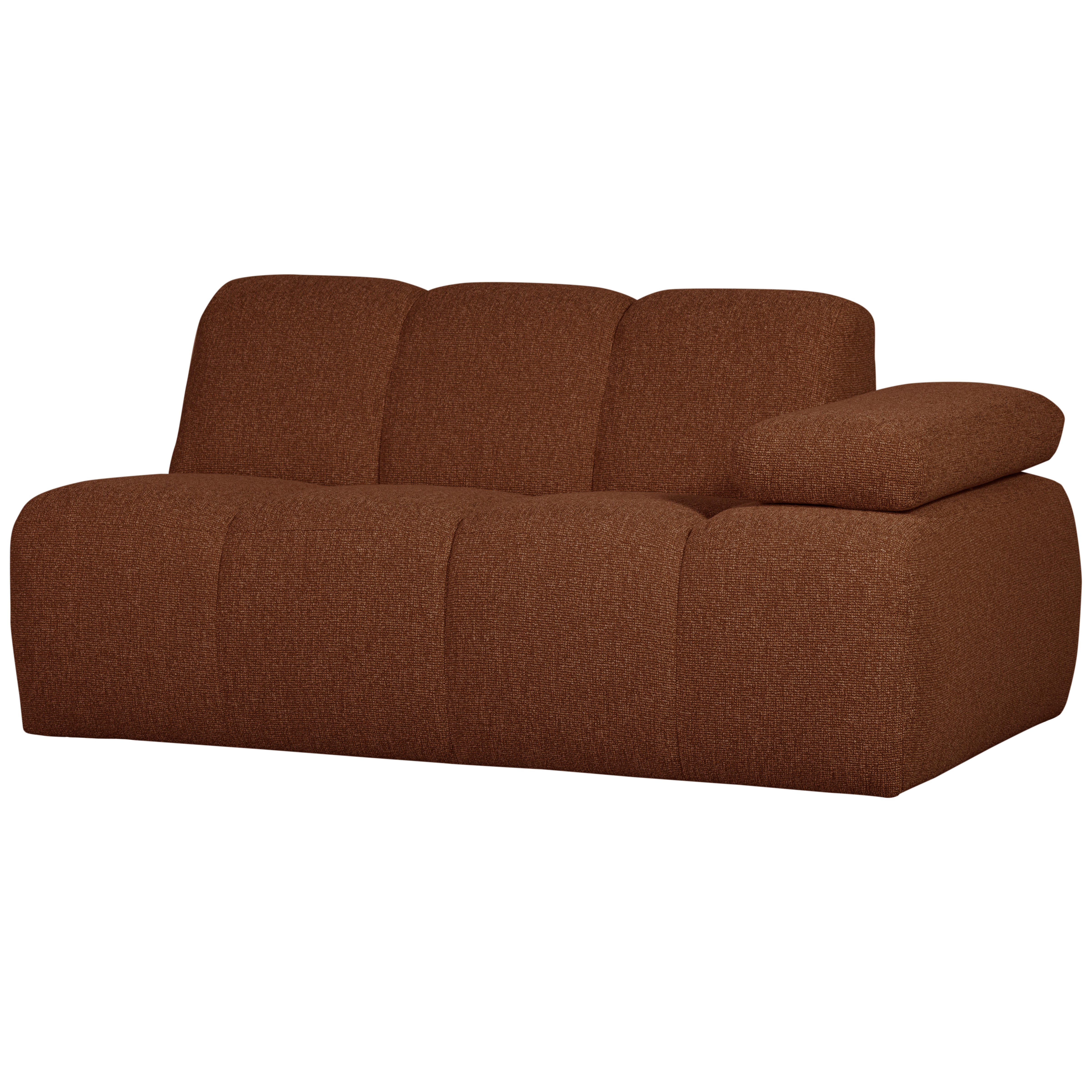 De Eekhoorn | MOJO 1,5-SEATER WITH ARM RIGHT BOUCLÉ RUST BROWN MELANGE
