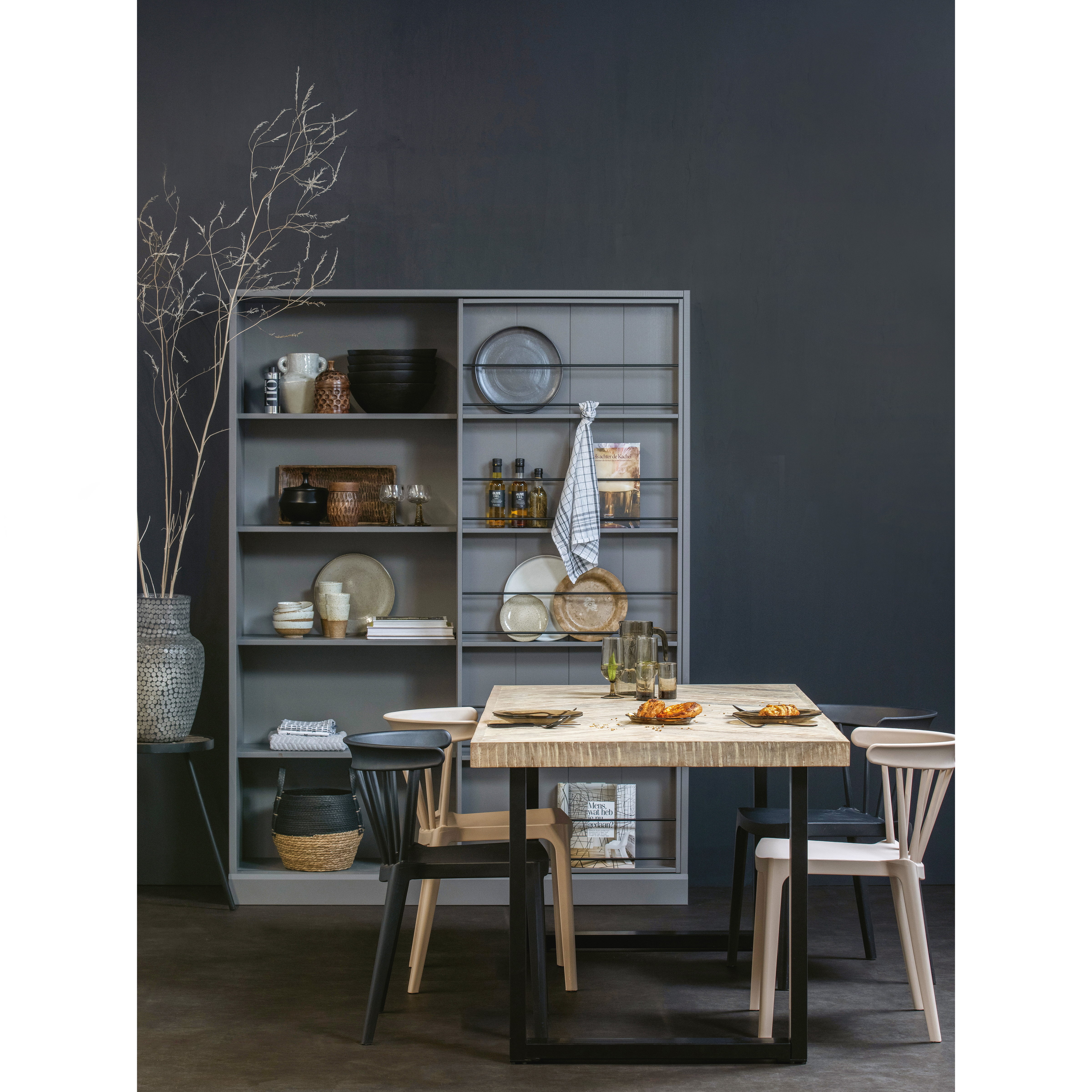 De Eekhoorn | TABLO TABLE MANGO HERRINGBONE 180X90 U-LEG