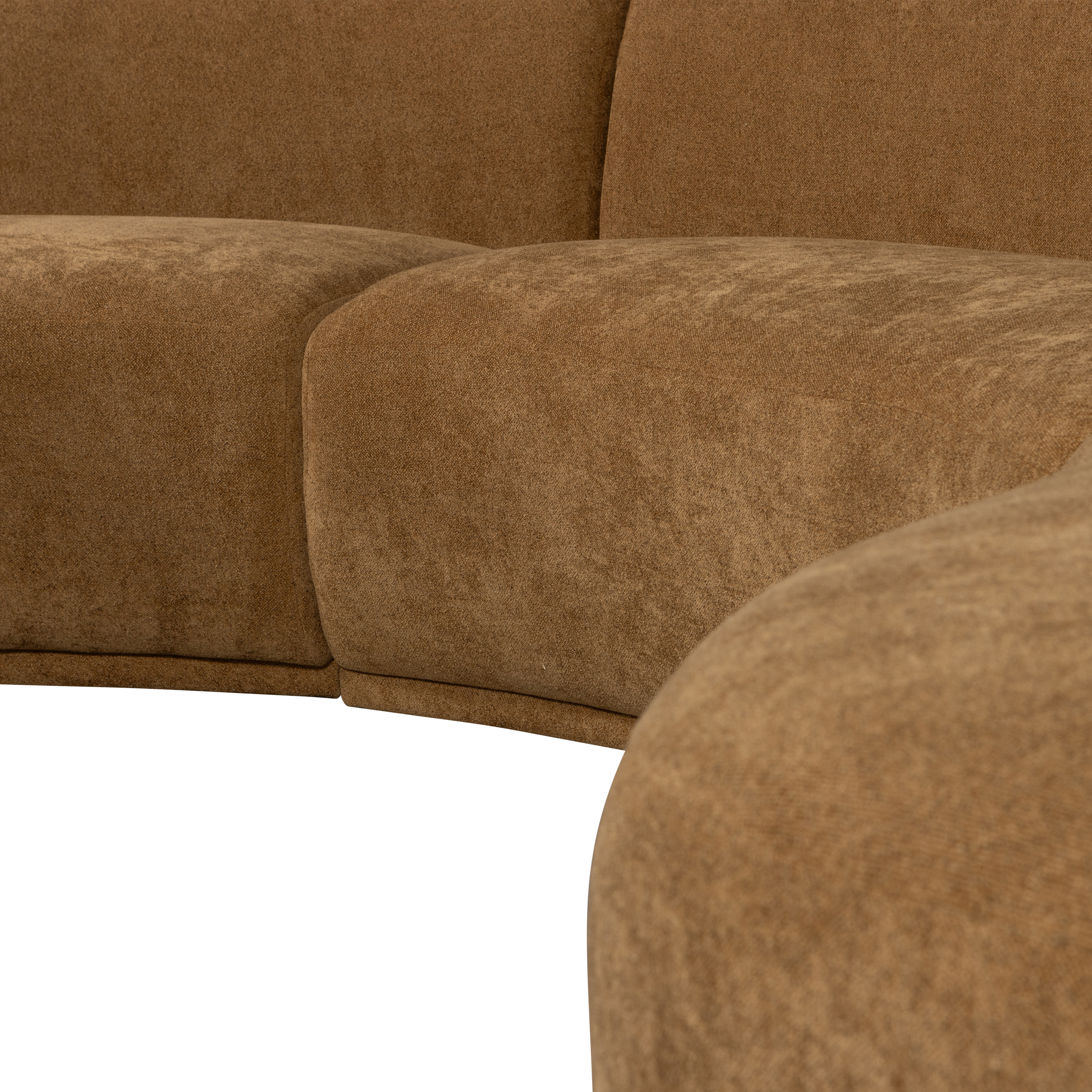 De Eekhoorn | BATAVIER HALF ROUND SOFA MUSTARD - WOOOD - COLLECTION