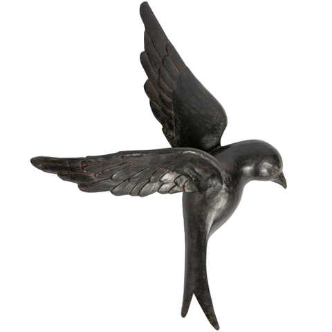 De Eekhoorn | AVALER BIRD XL WALL DECO RESIN BLACK - BePureHome - COLLECTI