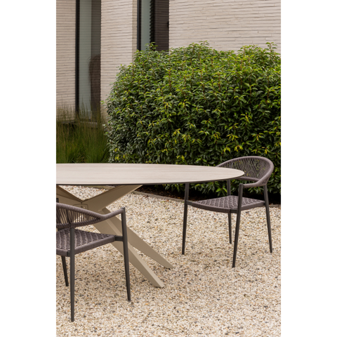 De Eekhoorn | YELLOW EETSTOEL TOUW/ALUMINIUM DONKERGRIJS