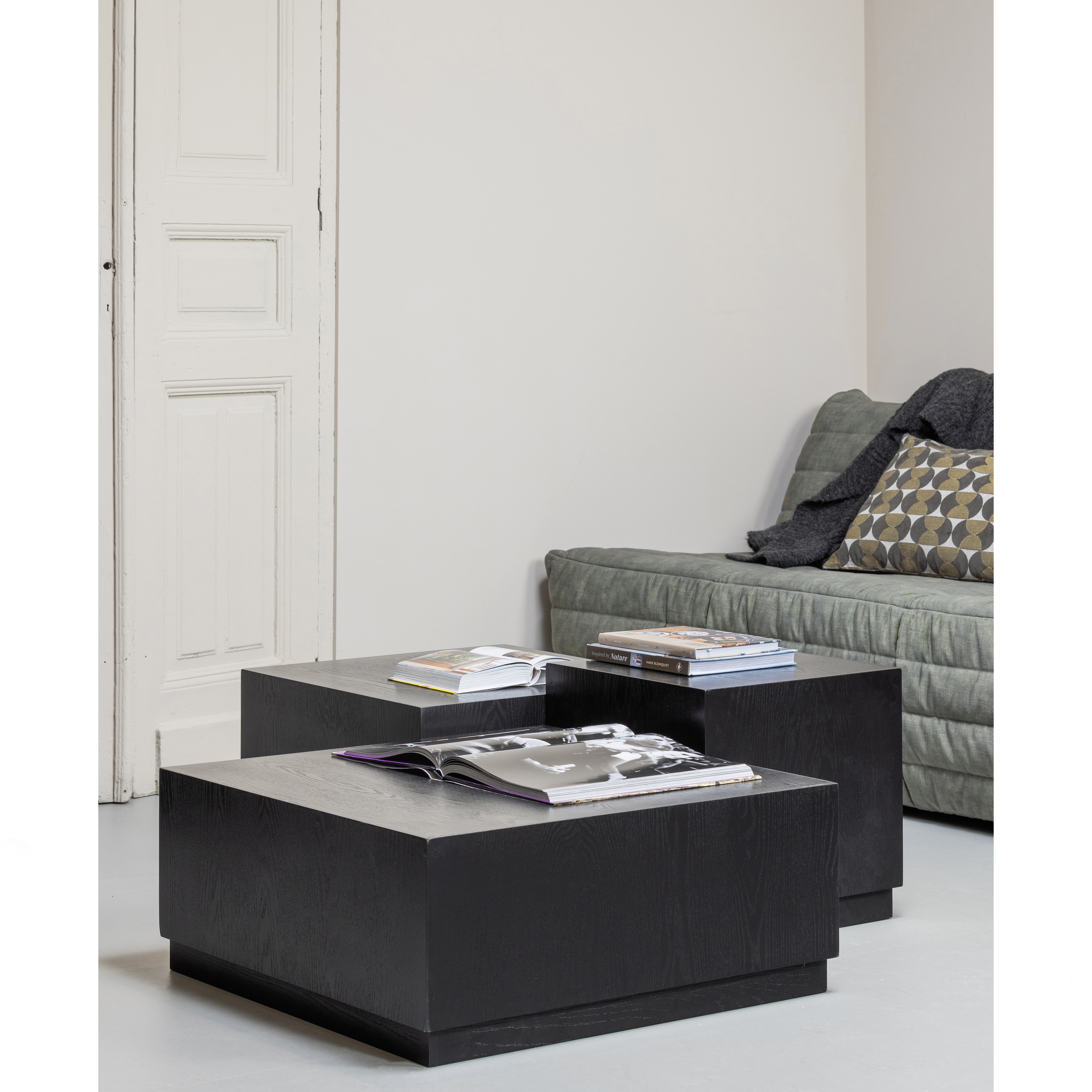 De Eekhoorn | SET OF 3 - PIM SIDETABLE WOOD BLACK - WOOOD - COLLECTION