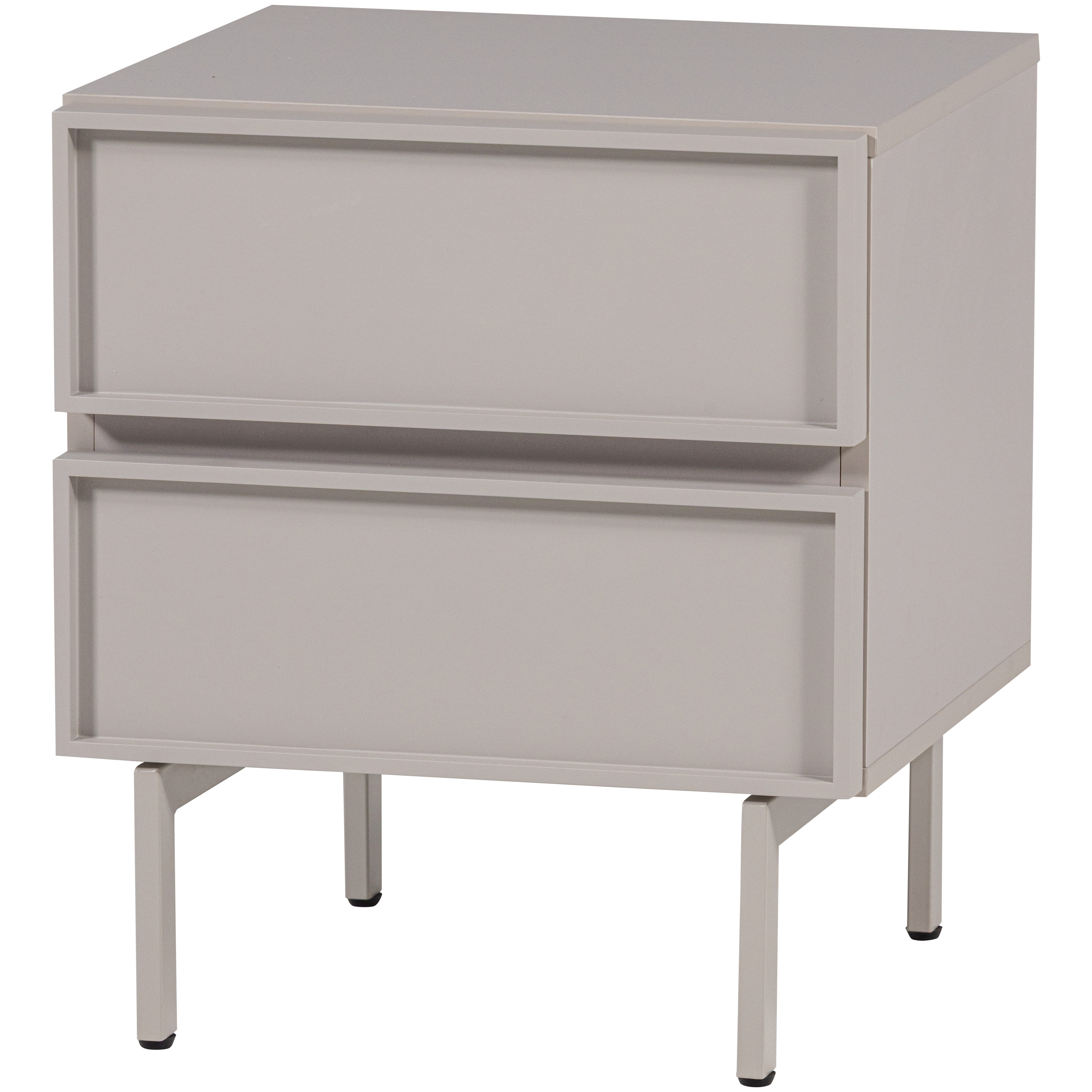 De Eekhoorn | TOURS LADEKAST/NACHTKASTJE 2 LADES MELAMINE/MDF ZAND