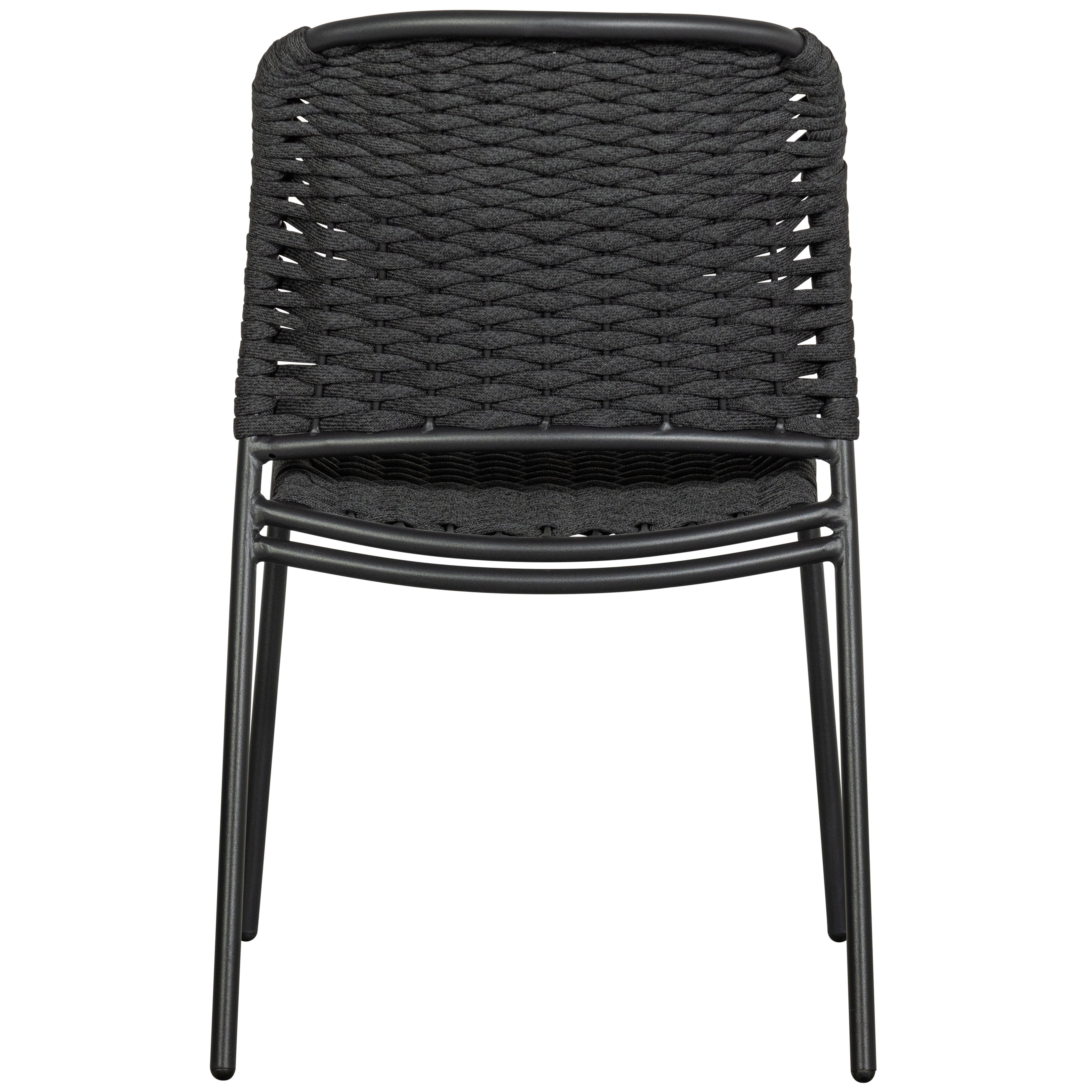 De Eekhoorn | SET V 2 - TAKU GARDEN CHAIR WITHOUT ARMRESTS TEXTILE BLACK