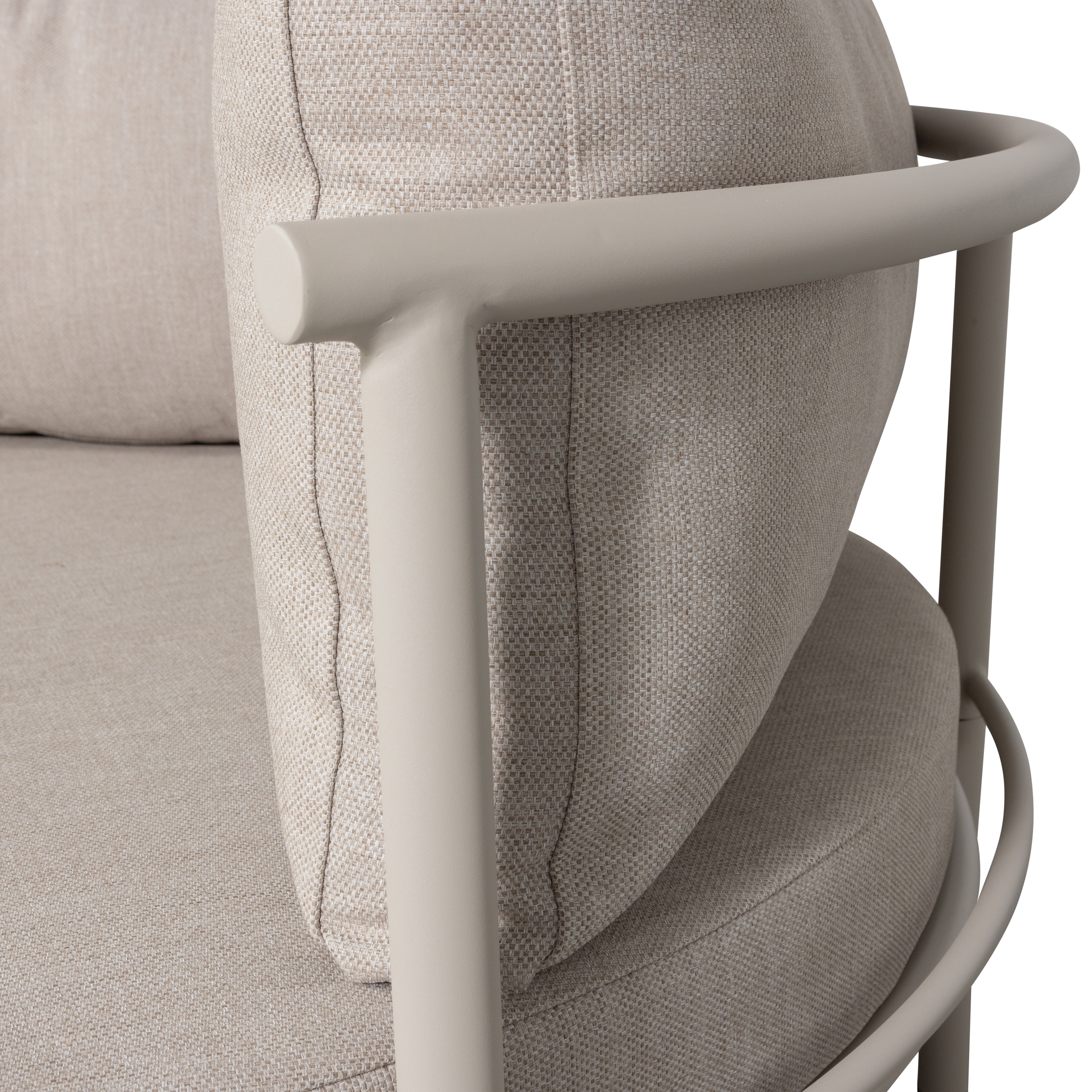 De Eekhoorn | MULBERRY ROUND LOUNGE BED GARDEN ALUMINIUM SAND