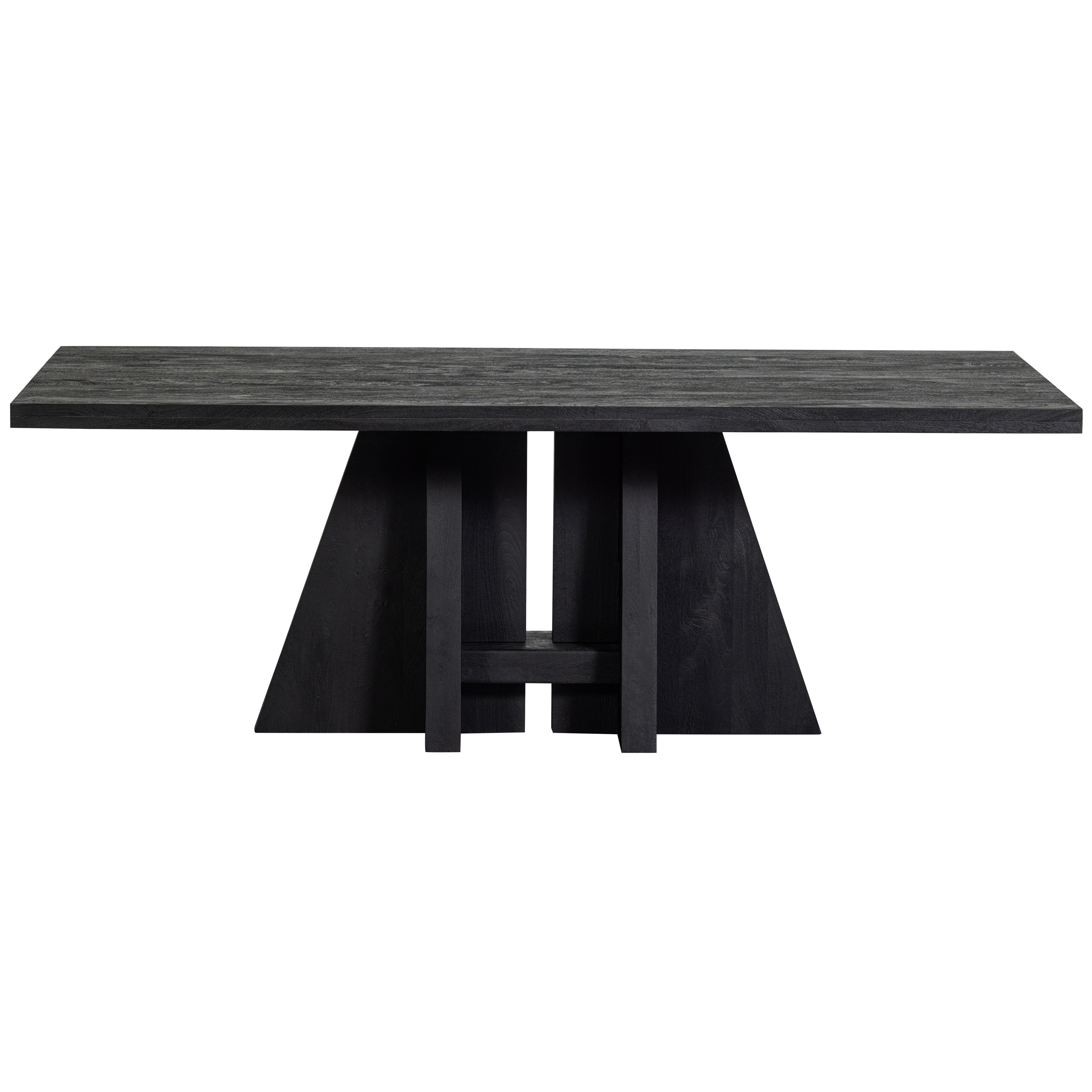De Eekhoorn | KEAN DINING TABLE WITH CENTRE LEG MANGO WOOD BLACK 180x100CM