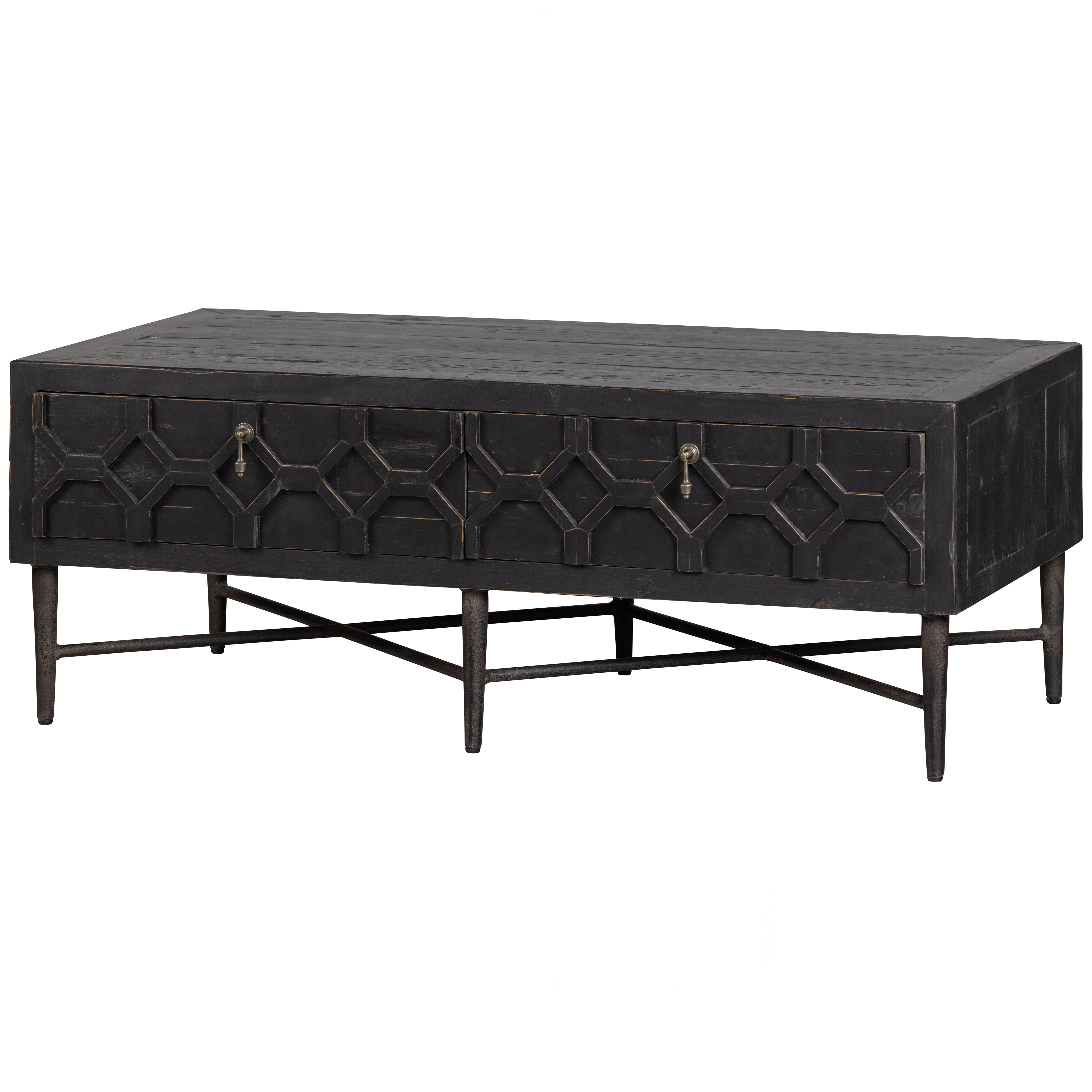 De Eekhoorn | BEQUEST COFFEE TABLE / TV UNIT WOOD BLACK 120 CM