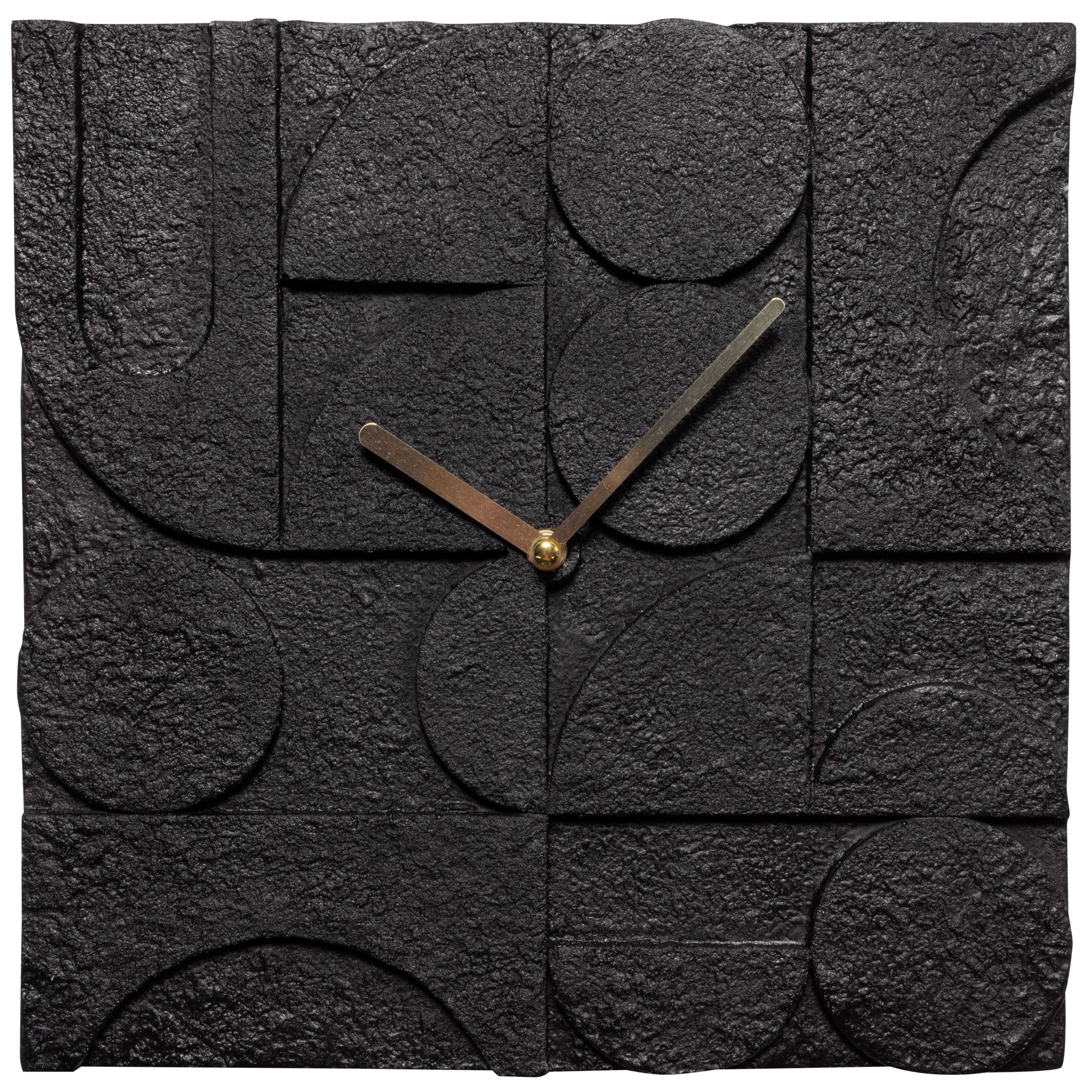 De Eekhoorn | ZARIA CLOCK ORGANIC DESIGN CEMENT BLACK