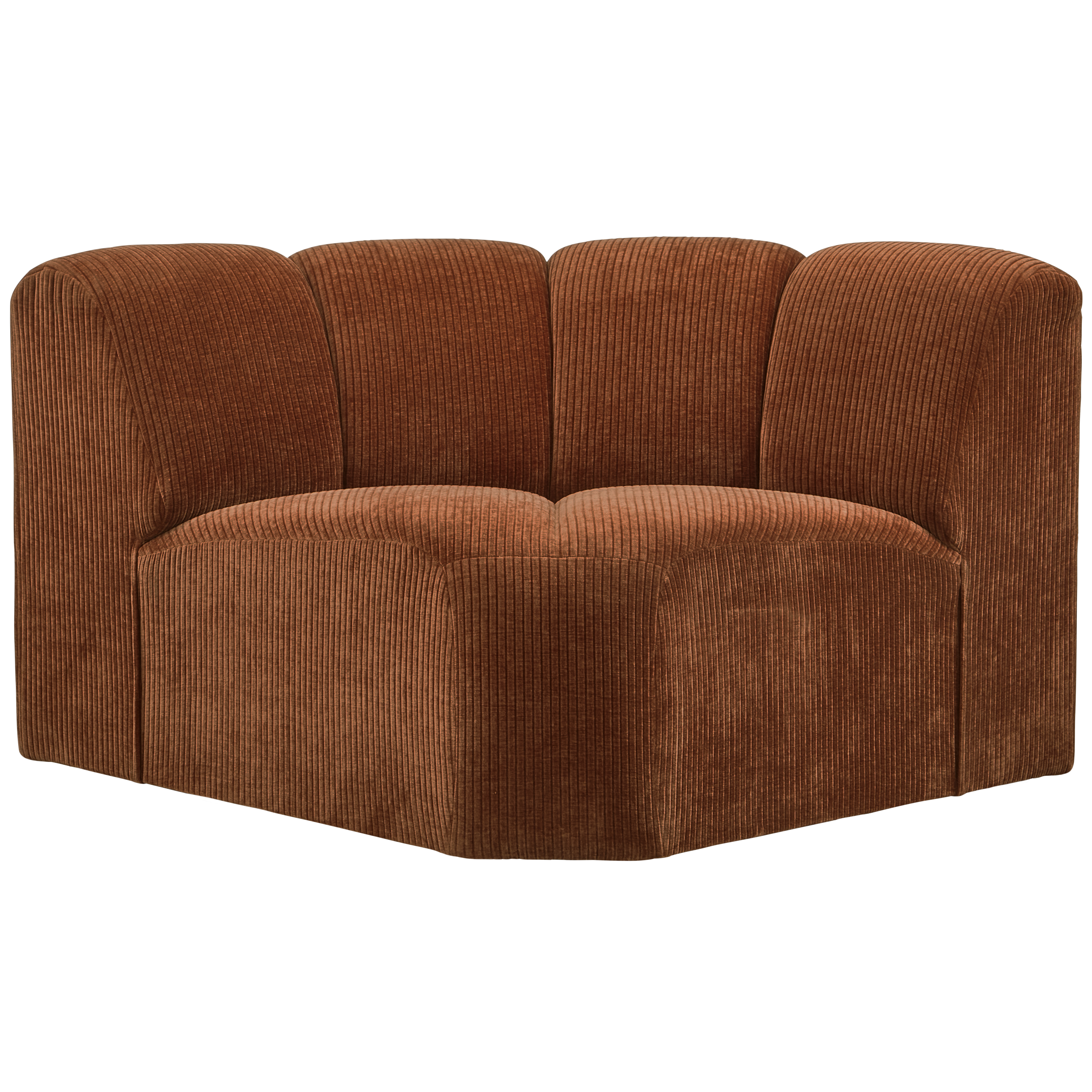 De Eekhoorn | MOJO CORNER ELEMENT RIB FABRIC RUST BROWN