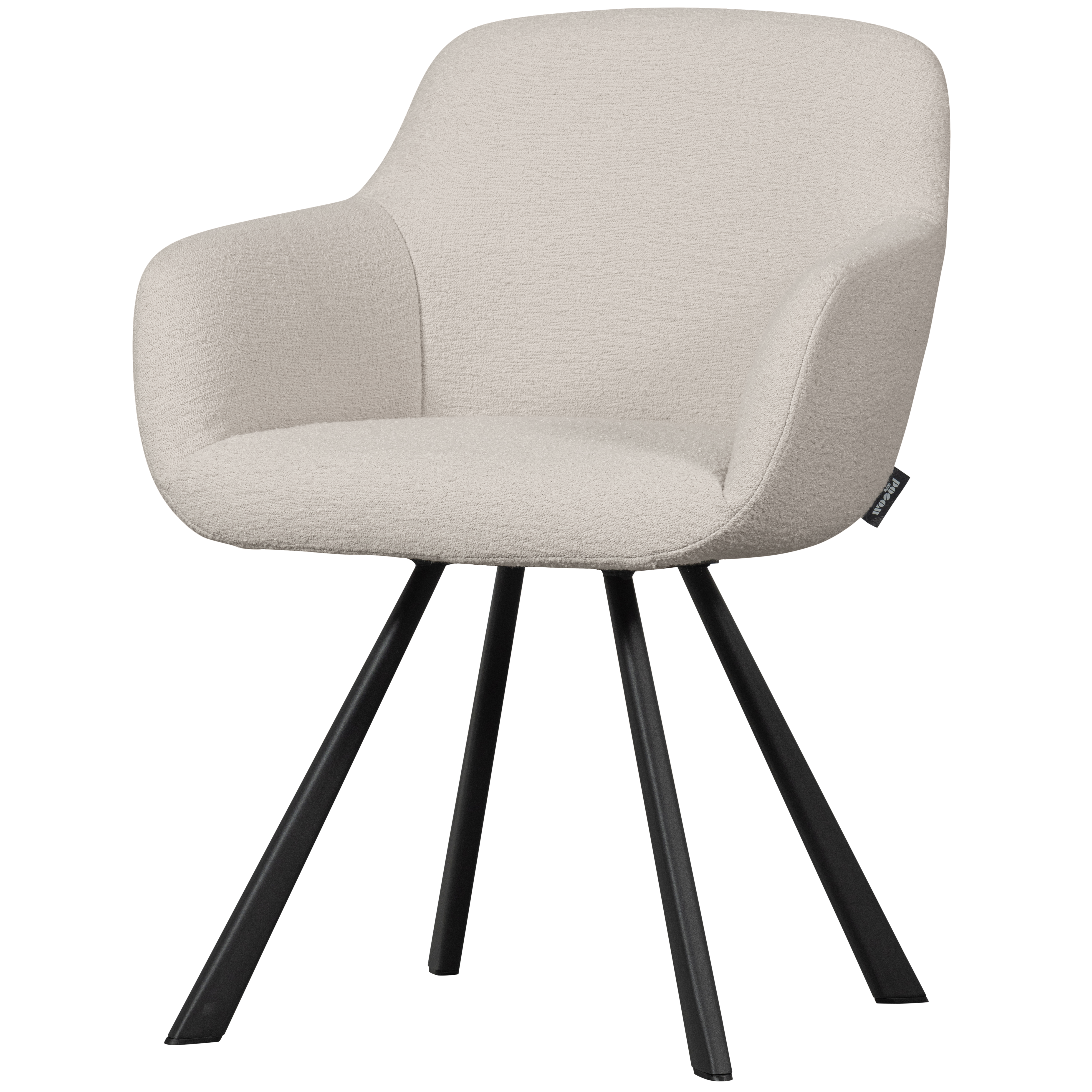 De Eekhoorn | JUNO DINING CHAIR BOUCLÉ NATURAL - WOOOD - JUNO