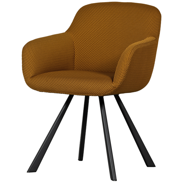 De Eekhoorn | JUNO DINING CHAIR BOUCLÉ SAND - WOOOD - JUNO