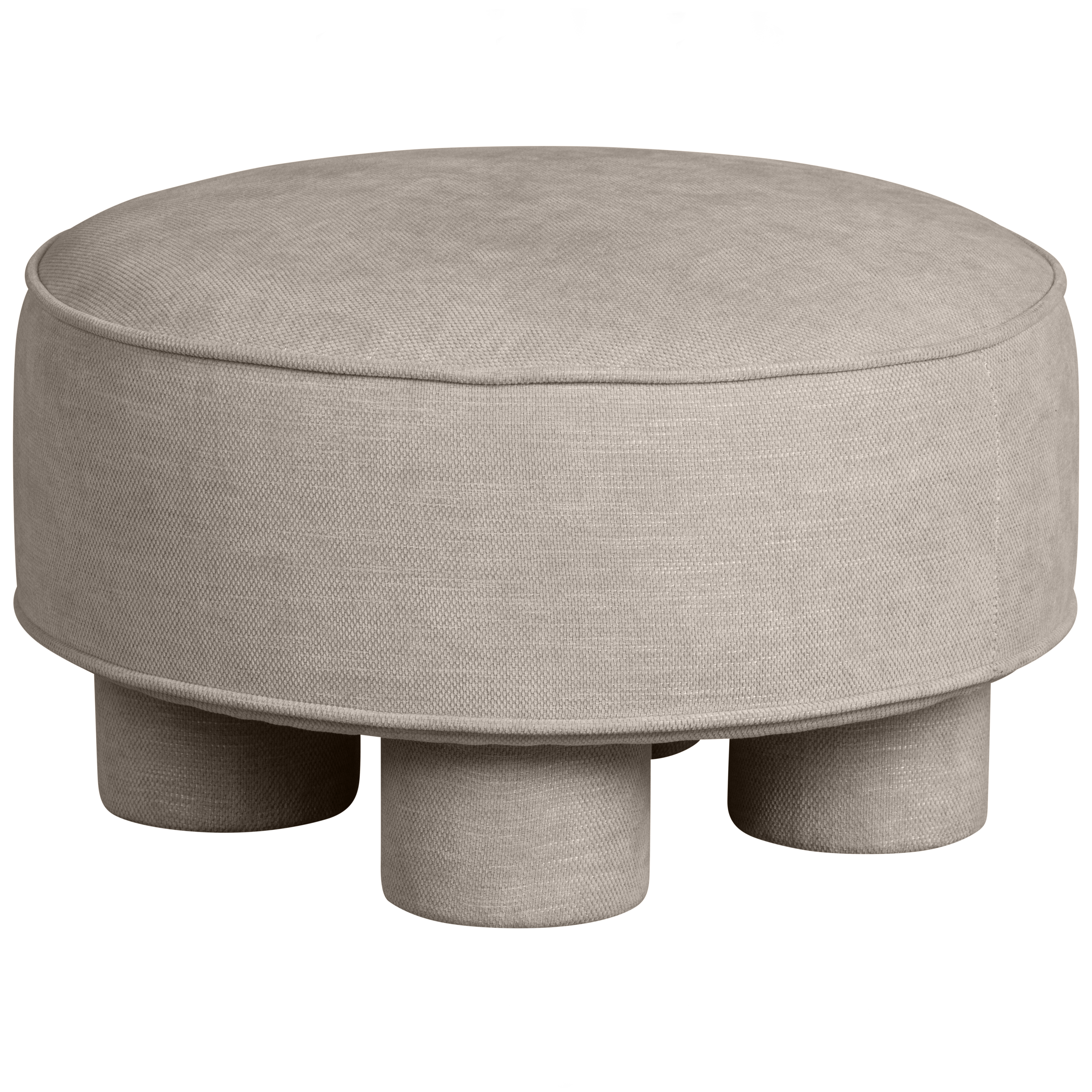 De Eekhoorn | BODI POUF AVEC DES PIEDS RONDS NATUREL