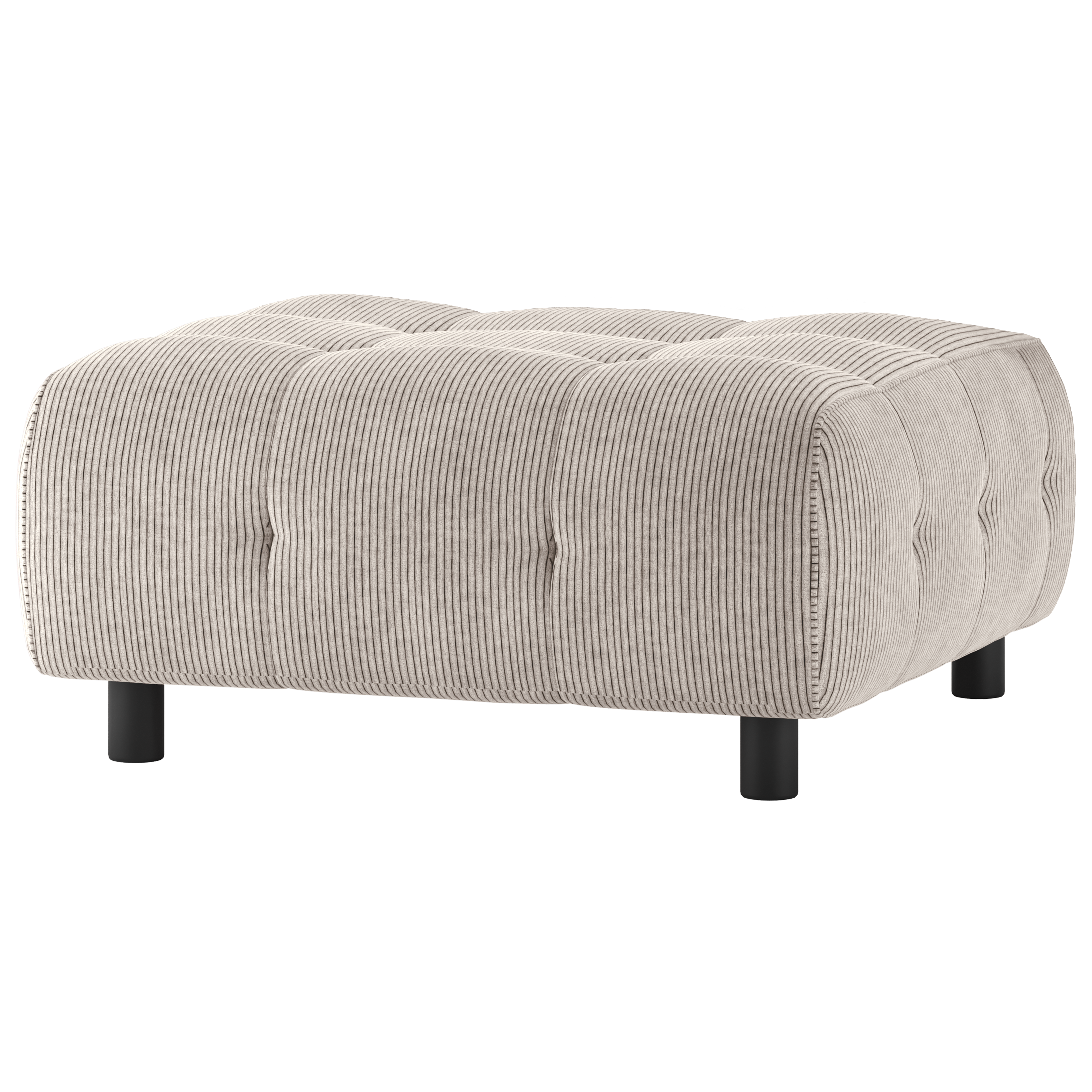 De Eekhoorn | LOUIS HOCKER RIB FABRIC POWDER - WOOOD - LOUIS