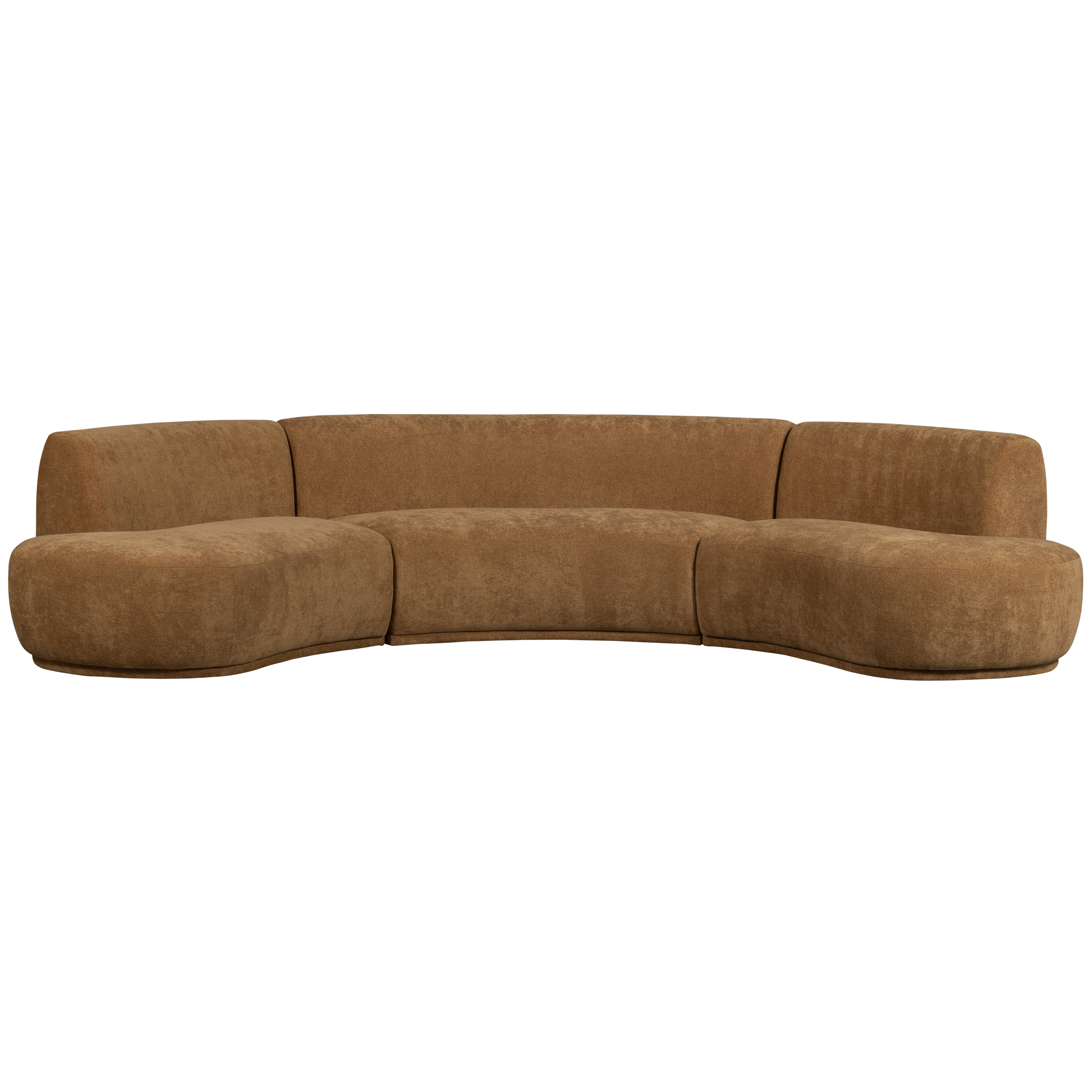De Eekhoorn | BATAVIER HALF ROUND SOFA MUSTARD - WOOOD - COLLECTION