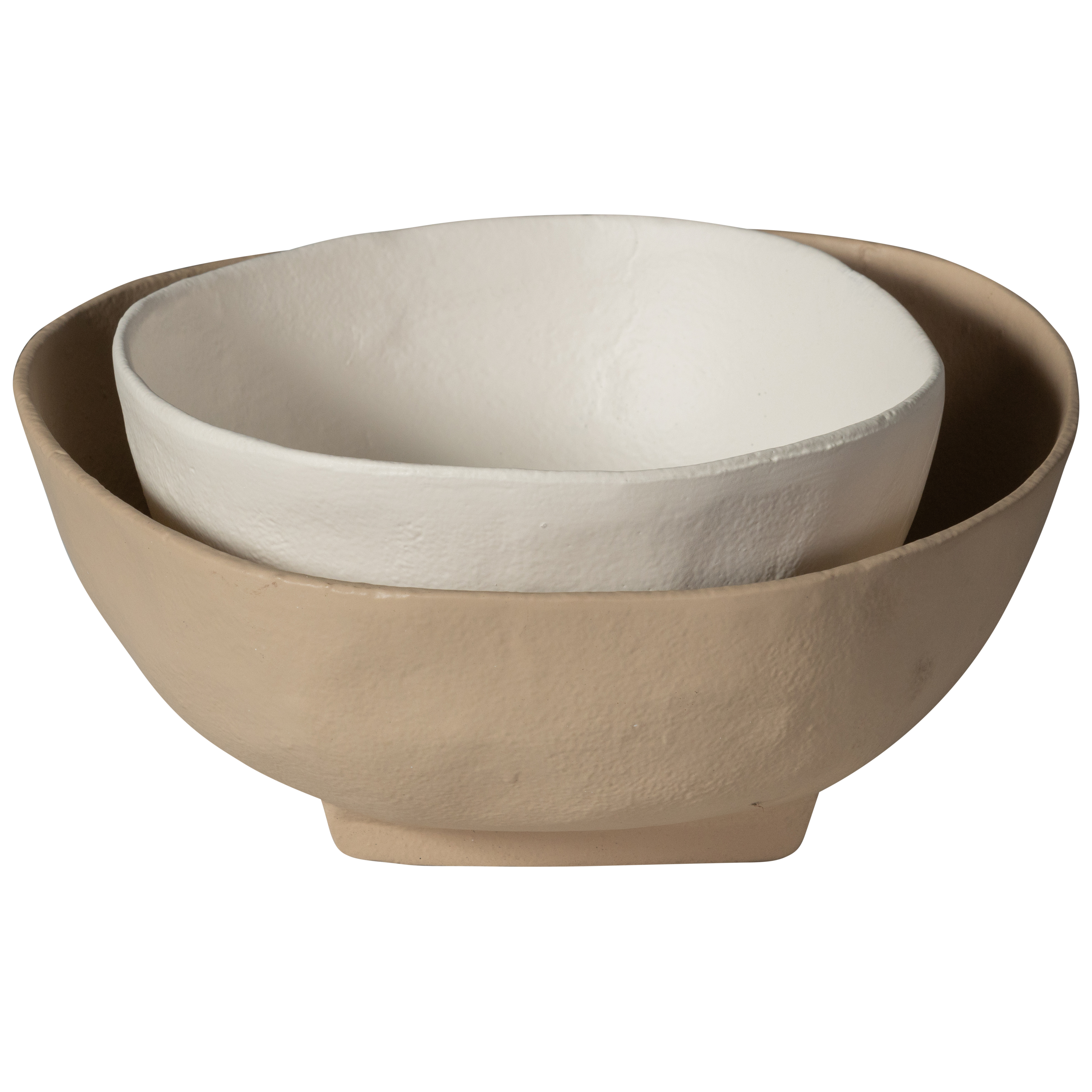 De Eekhoorn | SET V 2 - SEAL UP SCHALEN ALUMINIUM ZAND/OFF WHITE