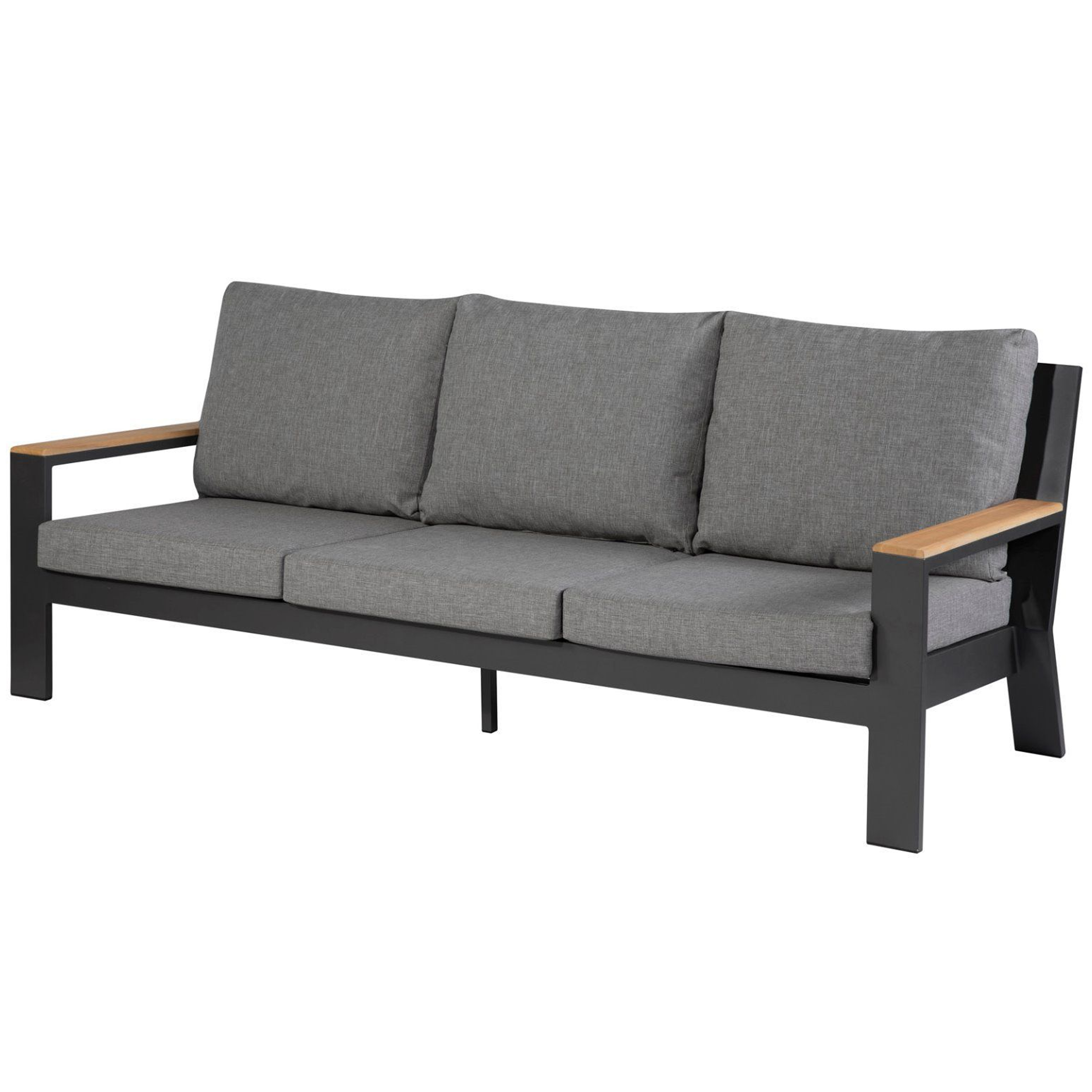 Gartenbank Holz Anthrazit