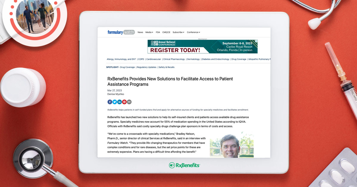 Bradley Nelson featured in Formulary Watch – RxBenefits