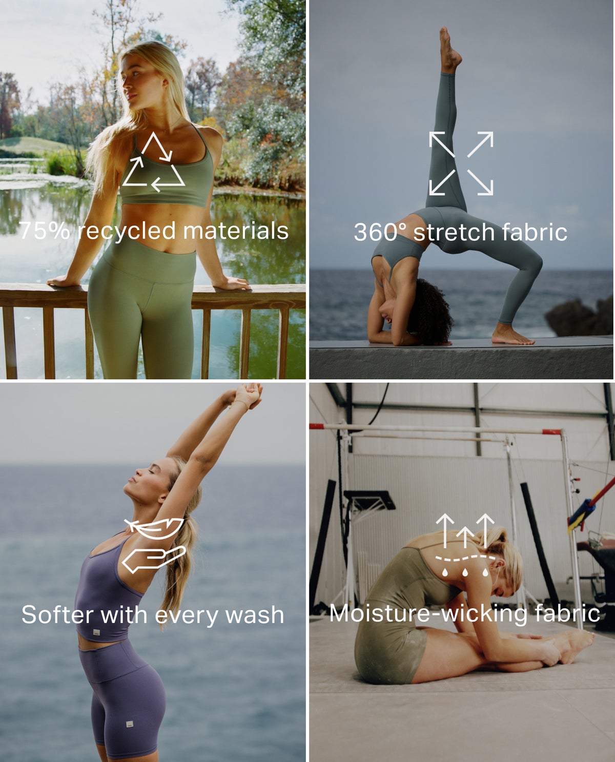 Vuori BlissBlend™: Soft Leggings, Bras, Tanks, Shorts & More