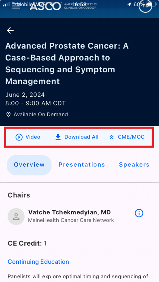 How to Use the ASCO Meetings App - ASCO
